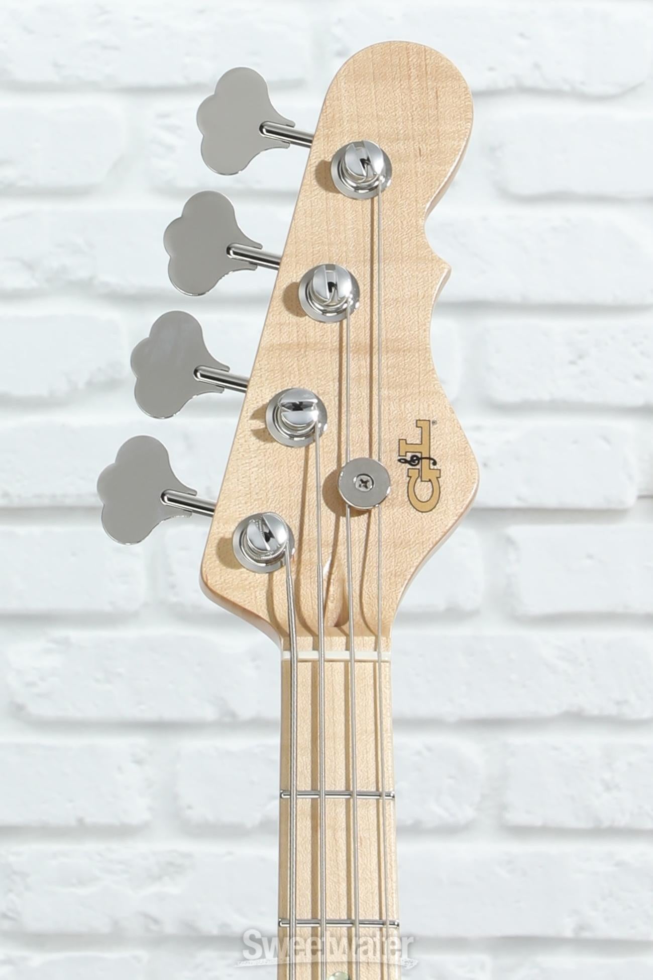 G&L Custom Shop SB2 PMFD Bass Guitar - British Racing Green | Sweetwater