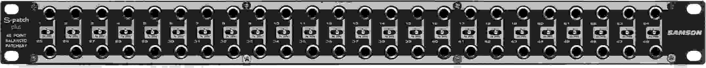 Samson S-Patch Plus 48-point Balanced Patchbay | Sweetwater