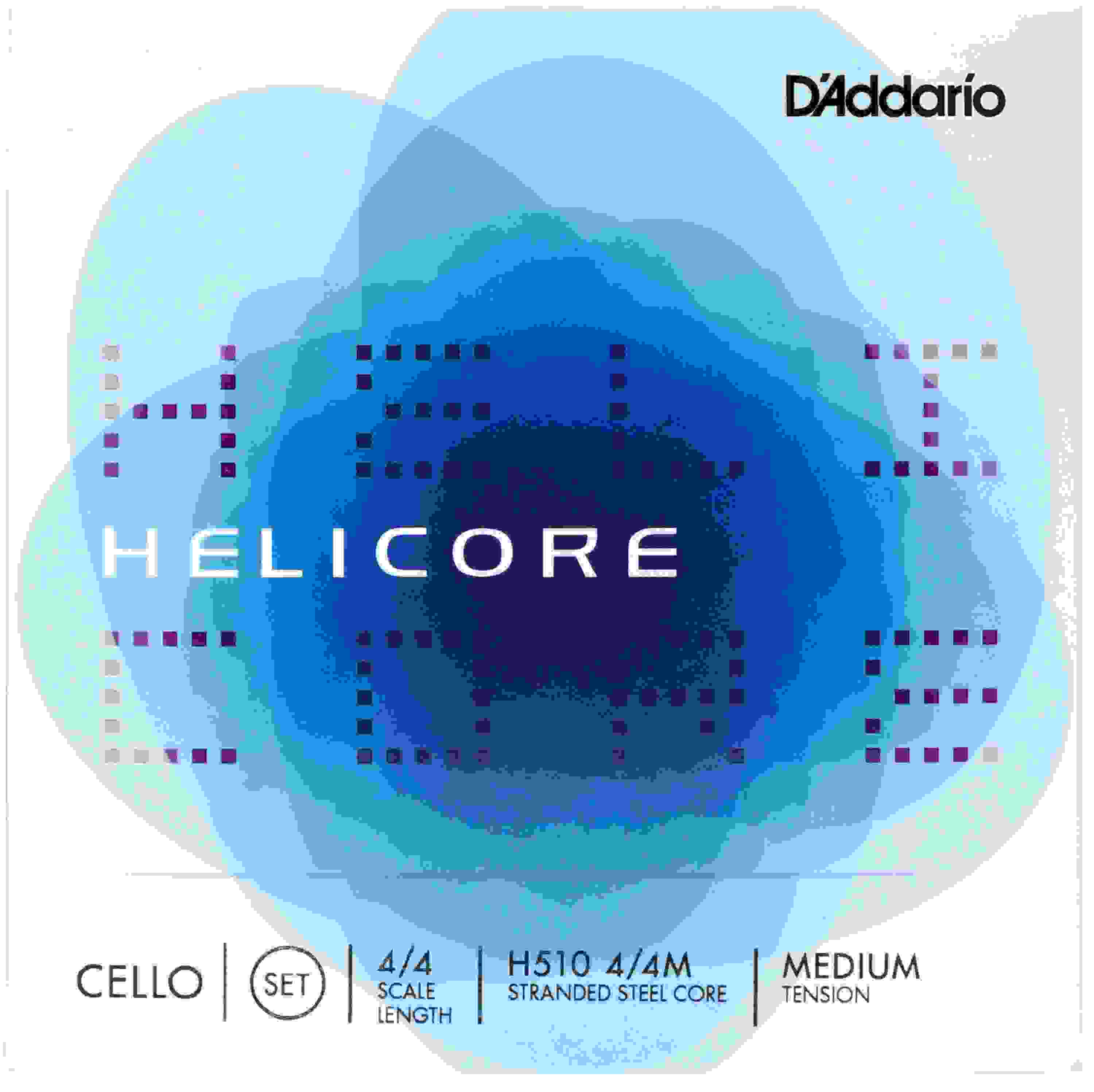D'Addario H510 Helicore Cello String Set - 4/4 Size Medium Tension ...
