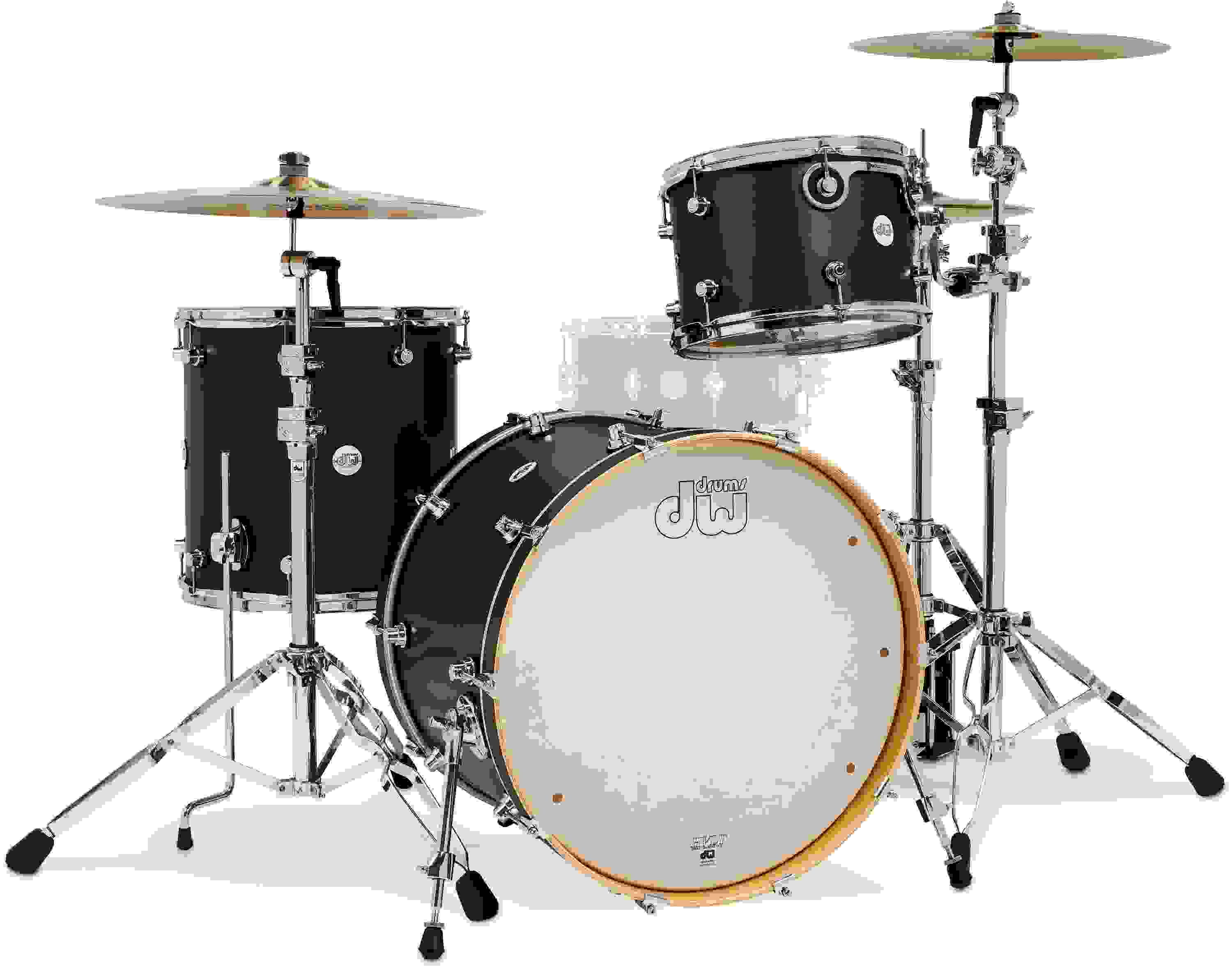 DW Design Series 3-piece Shell Pack - Iron Satin Metallic | Sweetwater