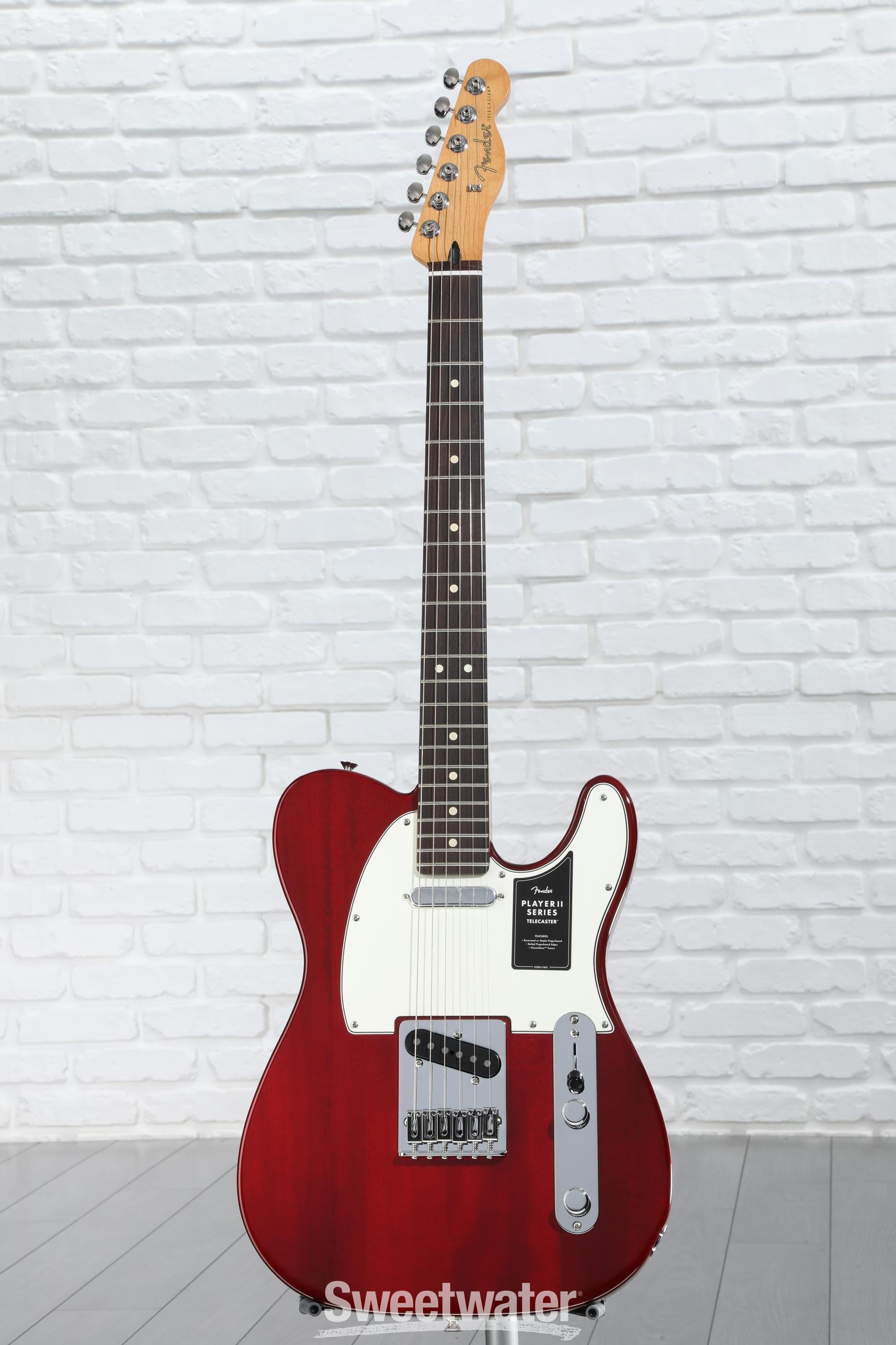 Fender Player II Telecaster Electric Guitar - Transparent Cherry with ...