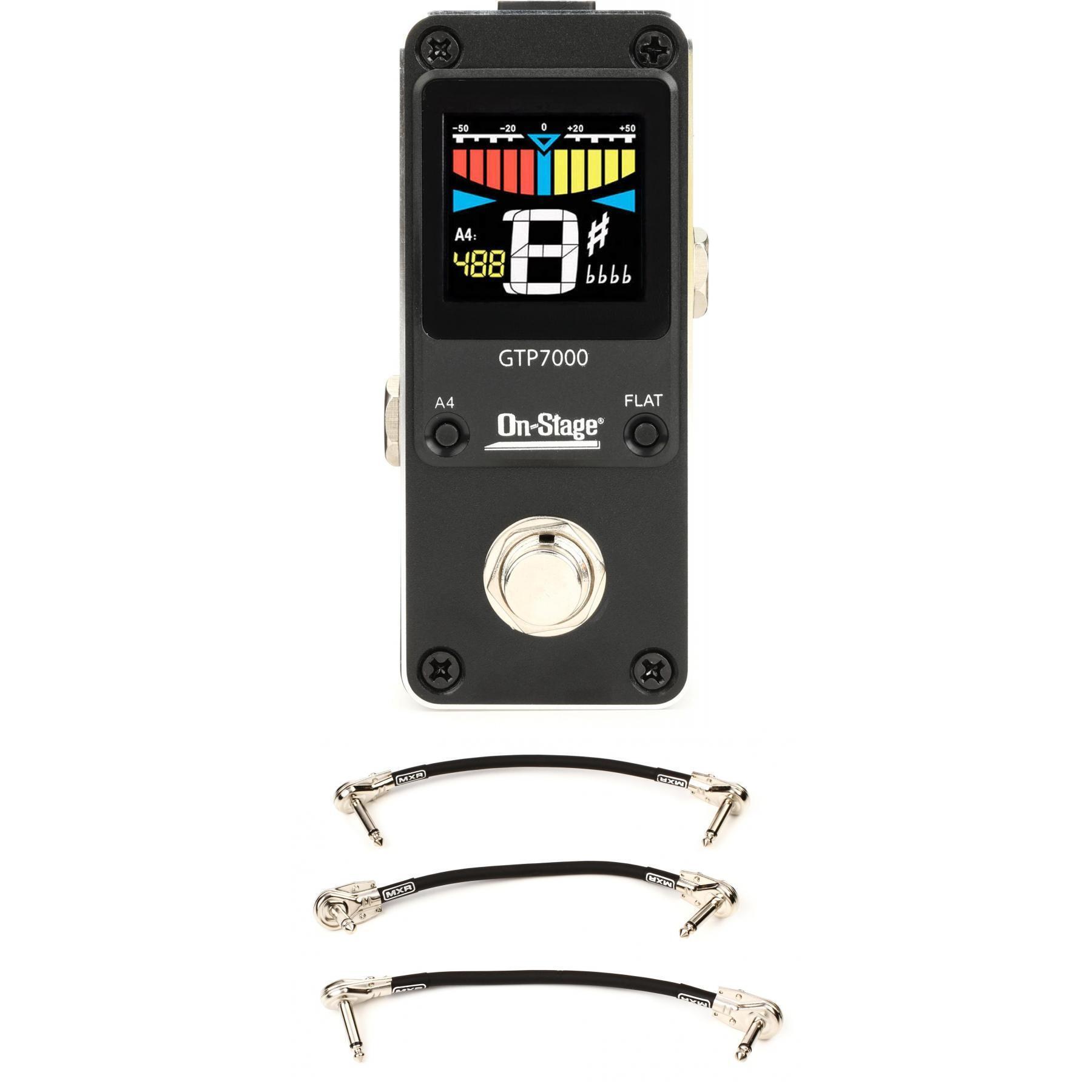 On-Stage Mini Pedal Tuner with Patch Cables | Sweetwater