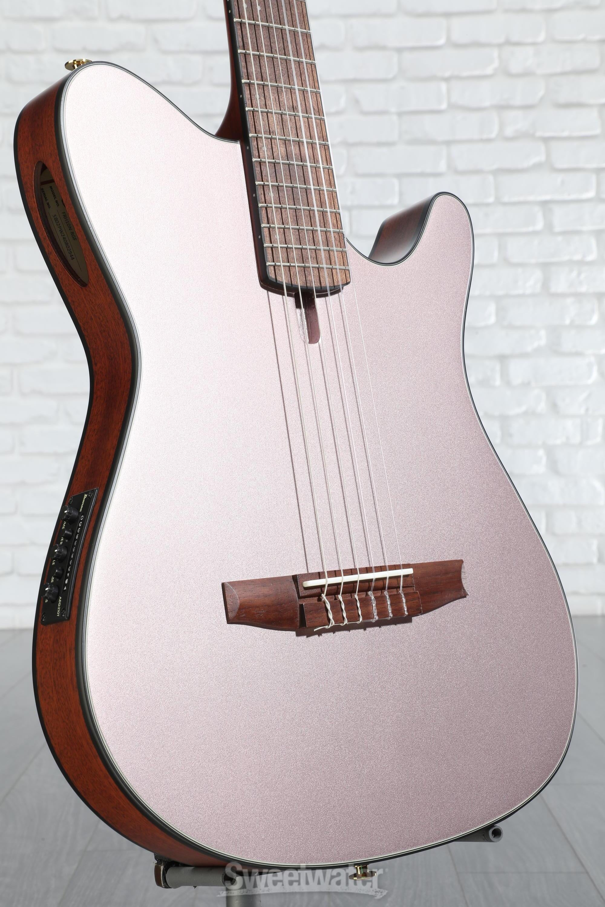 Ibanez FRH10N Thinline Nylon Acoustic-electric Guitar - Rose Gold ...