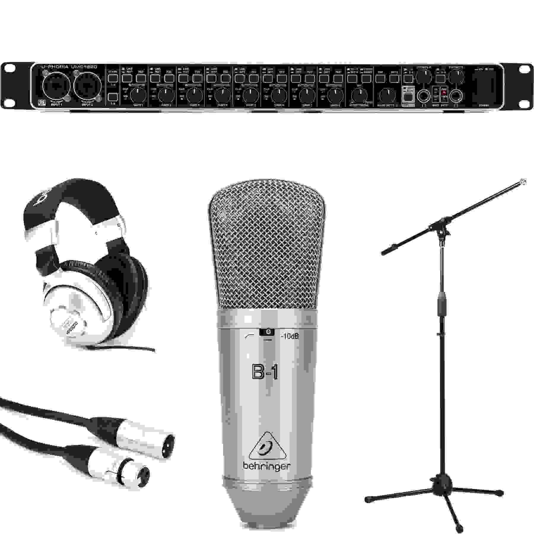 Behringer U-Phoria UMC1820 USB Audio Interface and Behringer B-1 ...