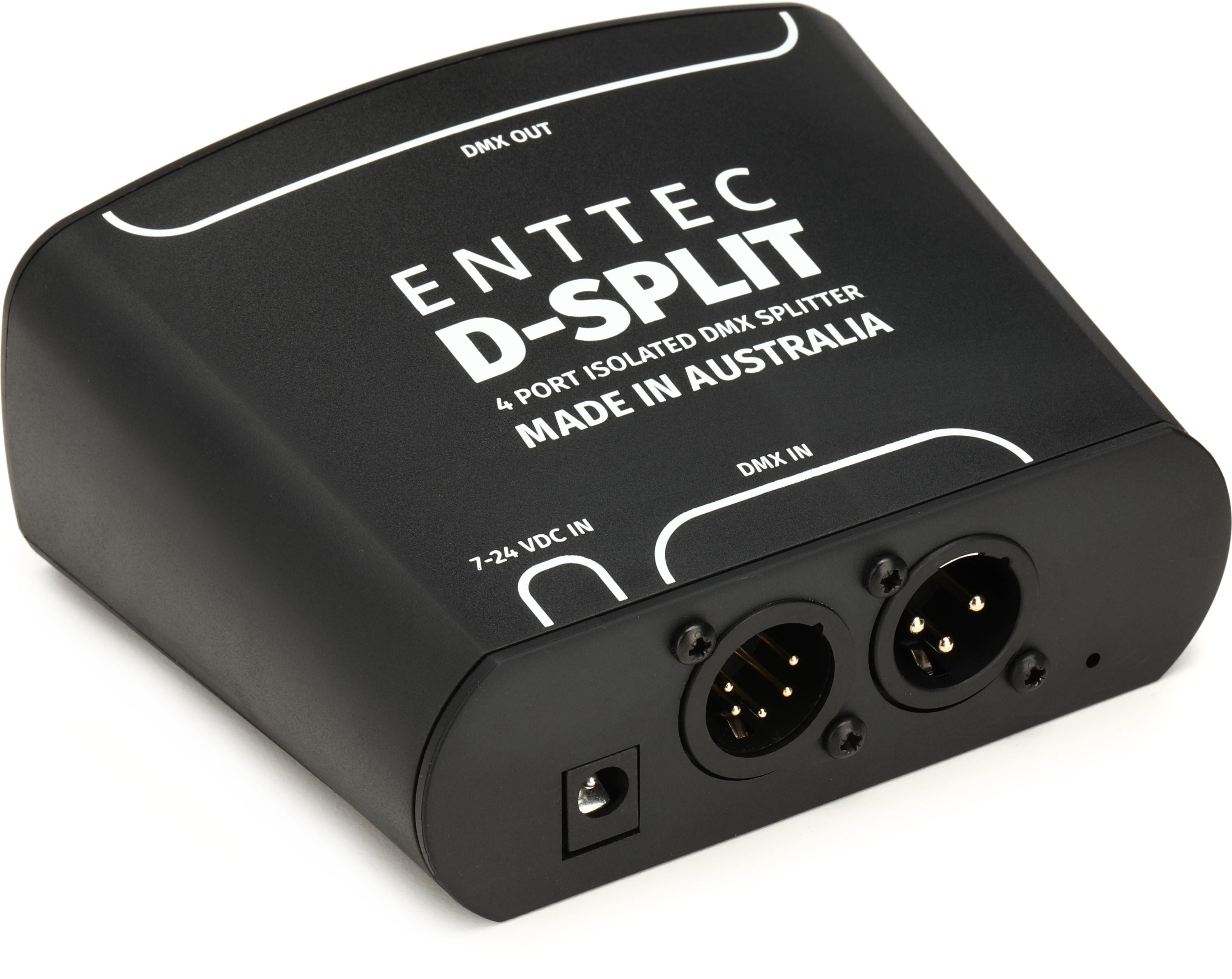 ENTTEC D-SPLIT 512-Ch DMX 3-pin Splitter/Isolator | Sweetwater