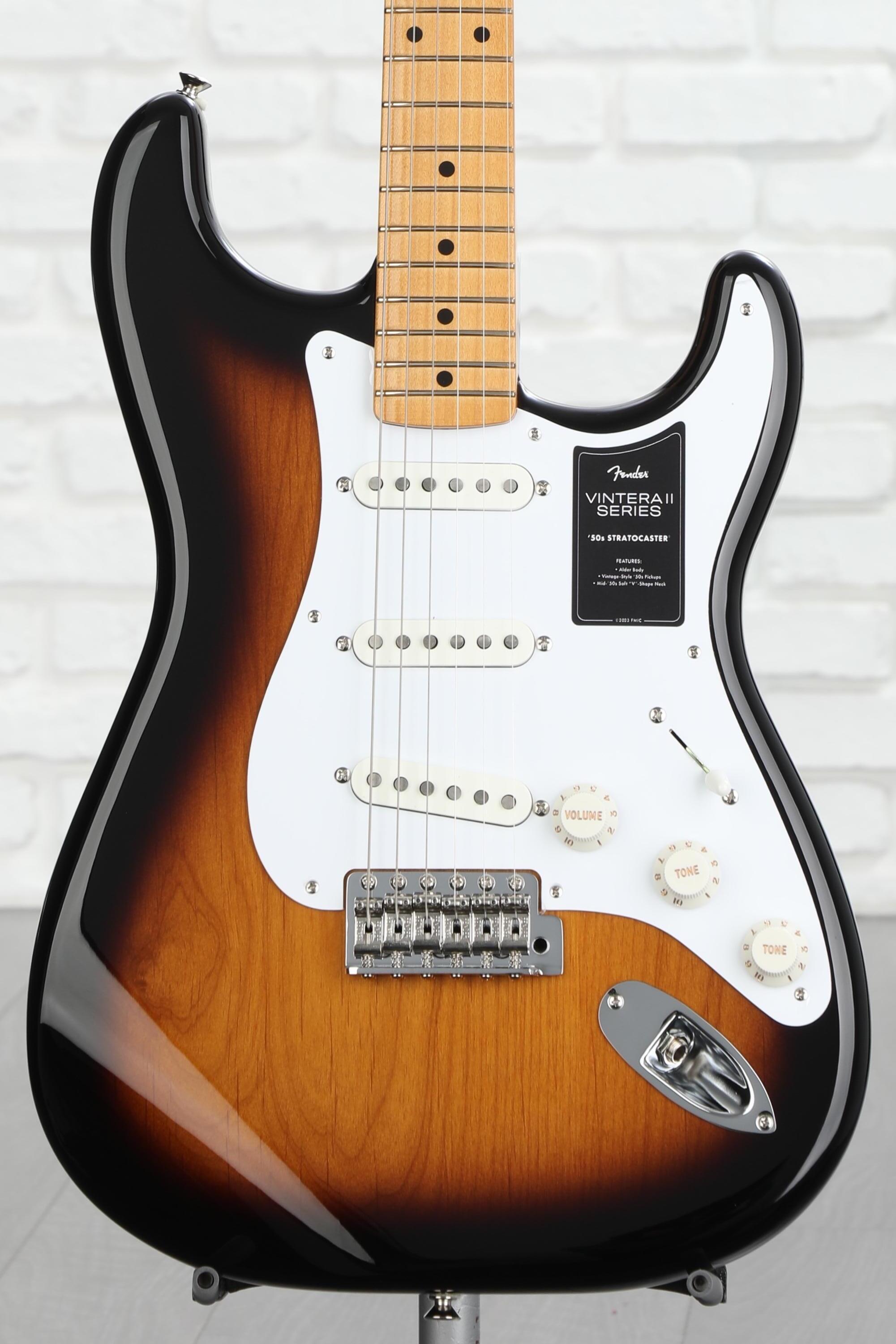 Fender Vintera II '50s Stratocaster Electric Guitar - 2-color Sunburst with Maple Fingerboard ...
