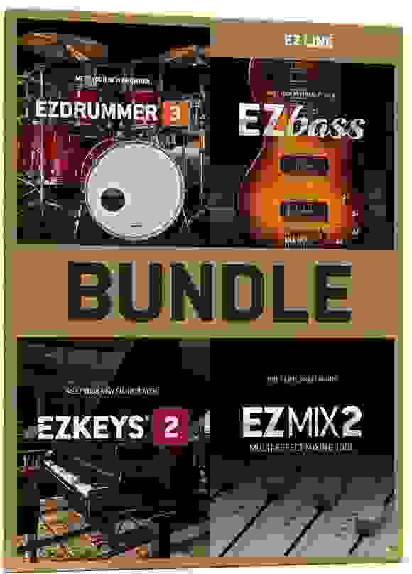 Toontrack EZ Line Bundle - EZdrummer 3, EZbass, EZmix 3, and EZkeys 2 ...
