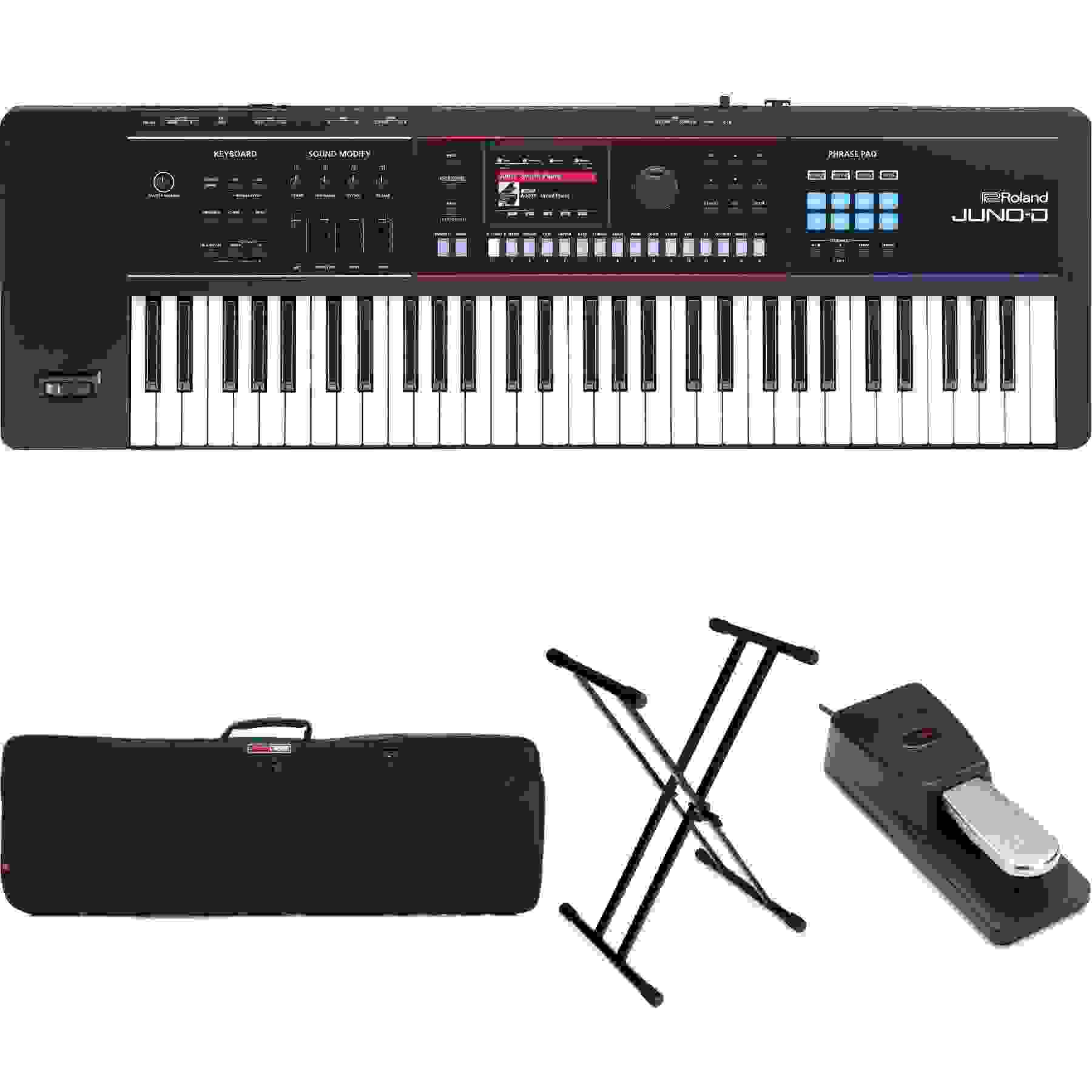 Roland JUNO-D6 61-key Synthesizer Stage Bundle | Sweetwater