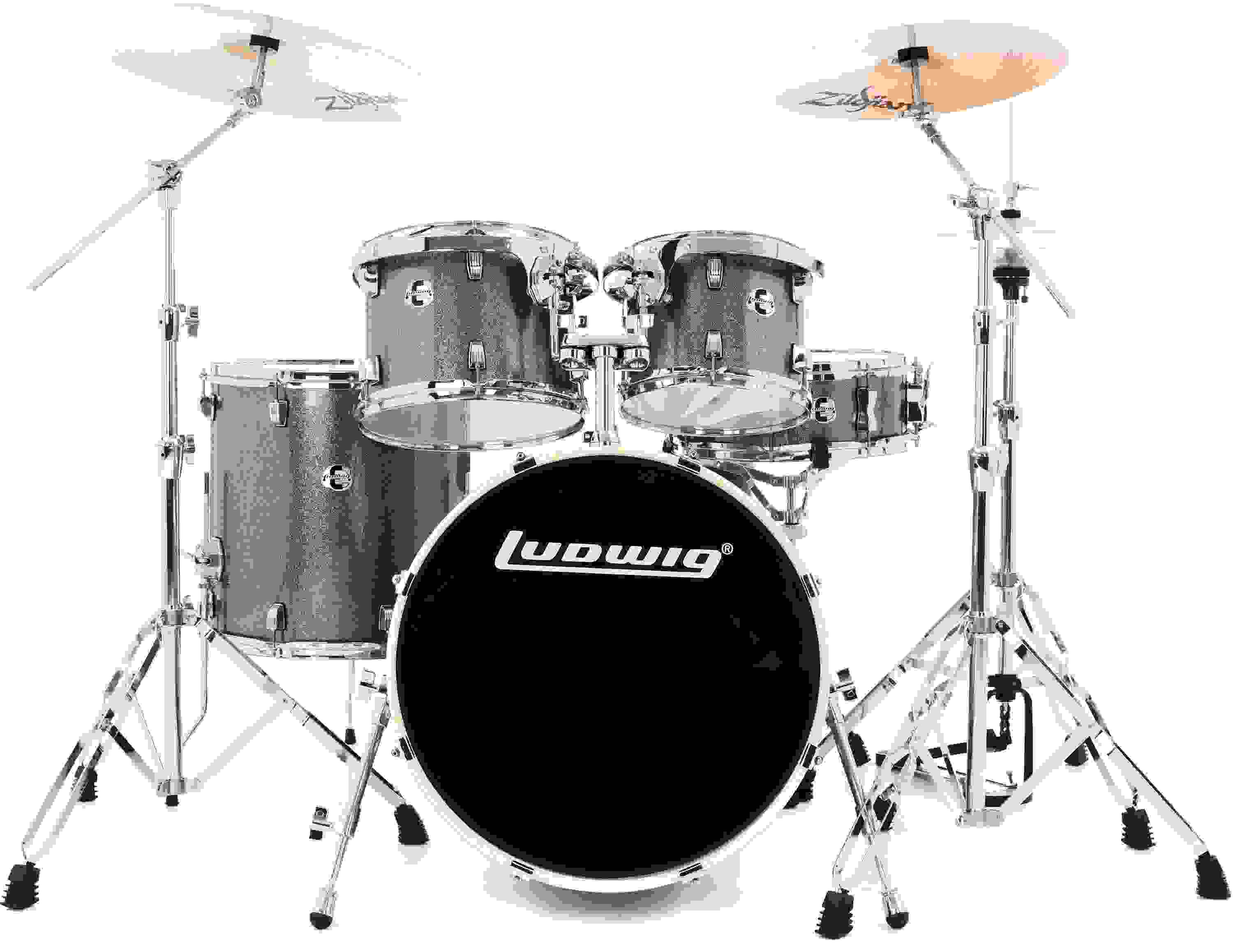 Ludwig Element Evolution 5-piece Complete Drum Set with Zildjian ...