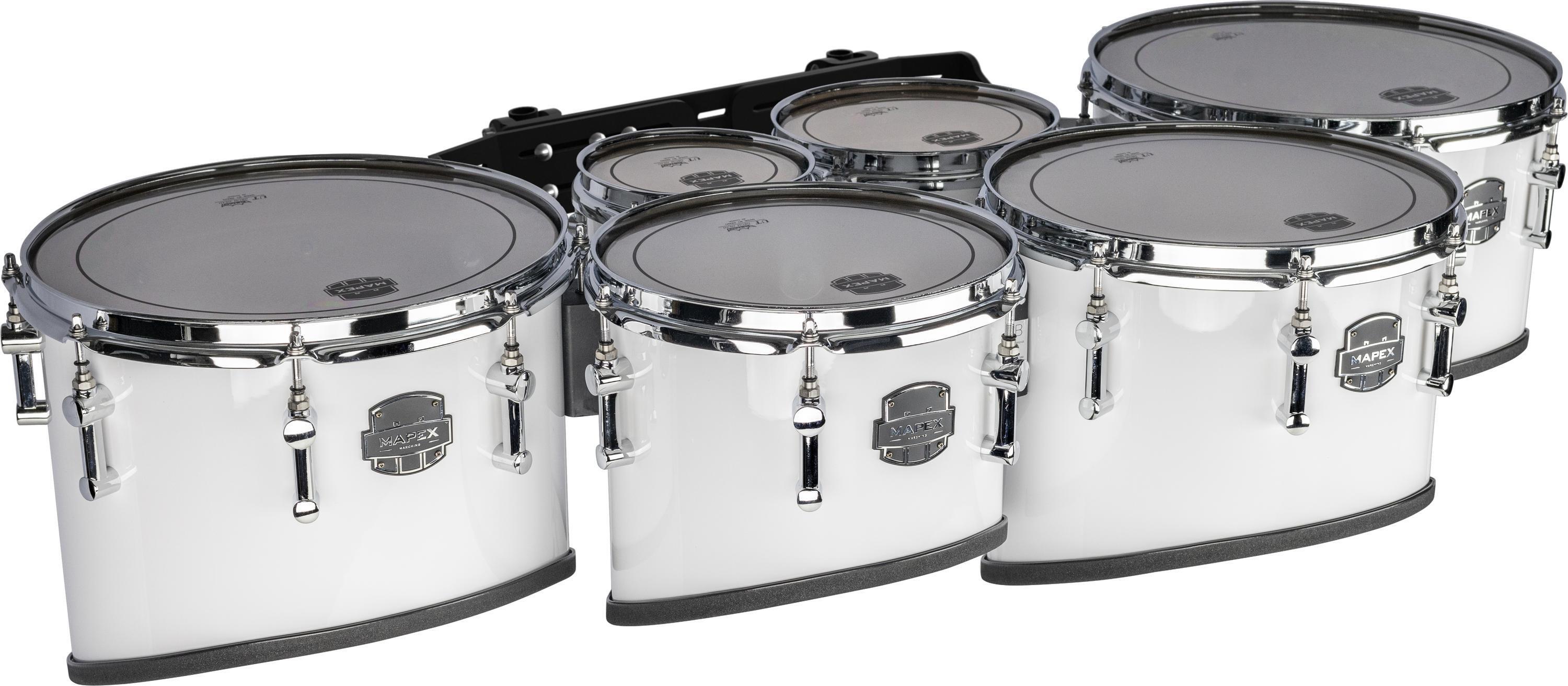 Mapex Quantum Mark II Classic Cut Marching Tenor Drum Sextet - 6/8/10 ...