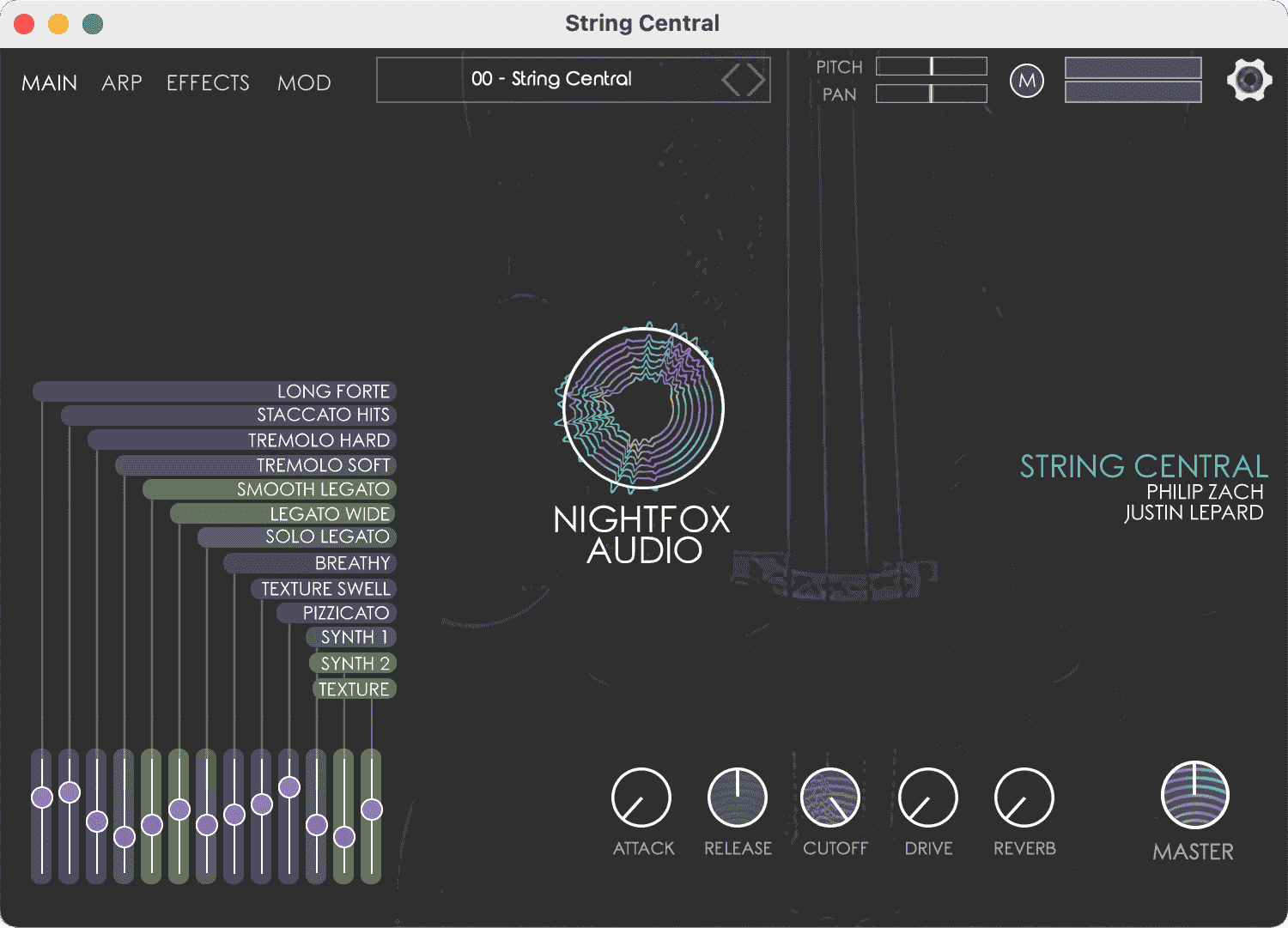 Nightfox Audio String Central | Sweetwater