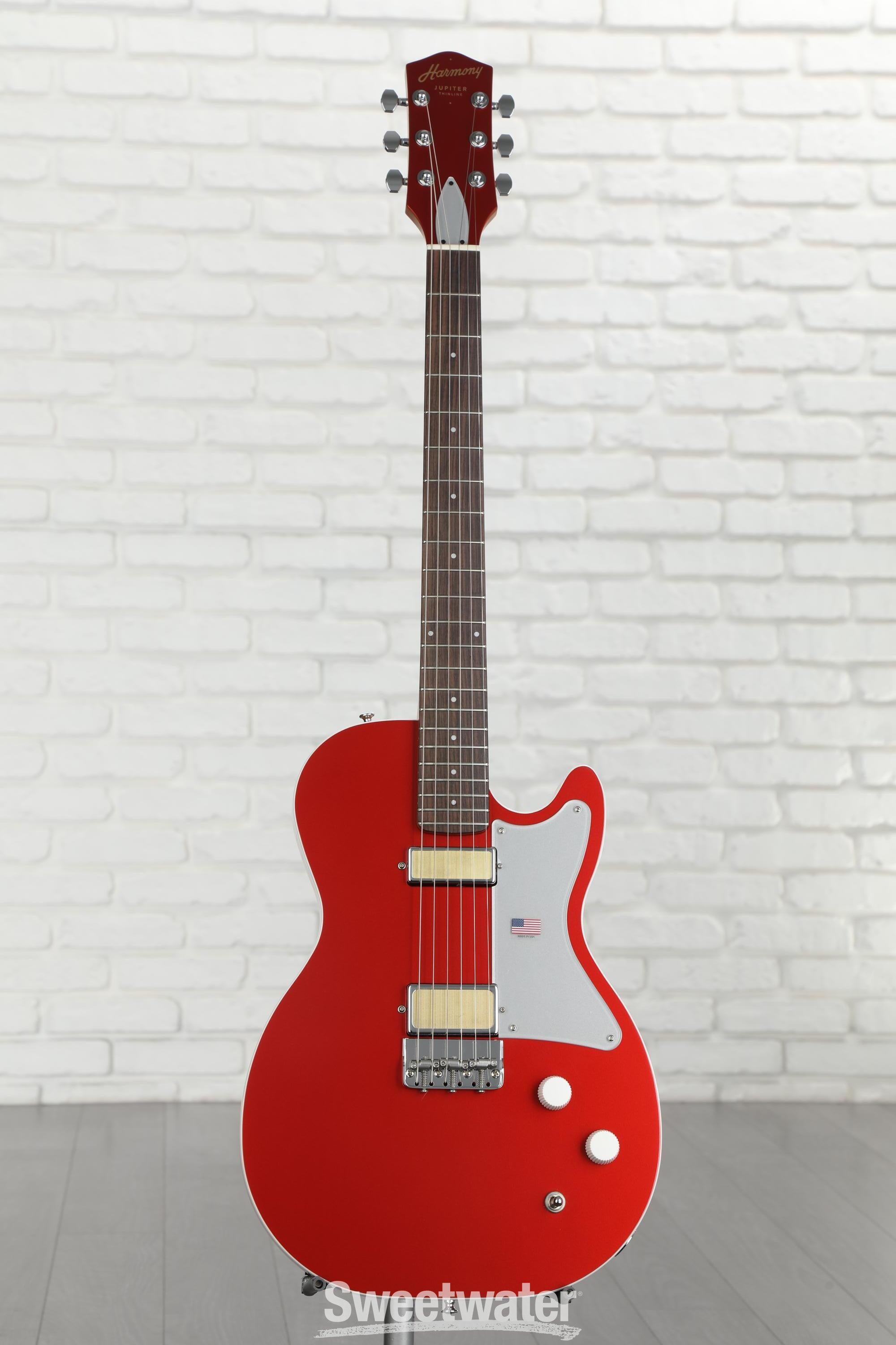 Harmony Jupiter Thinline Semi-hollowbody Electric Guitar - Cherry ...