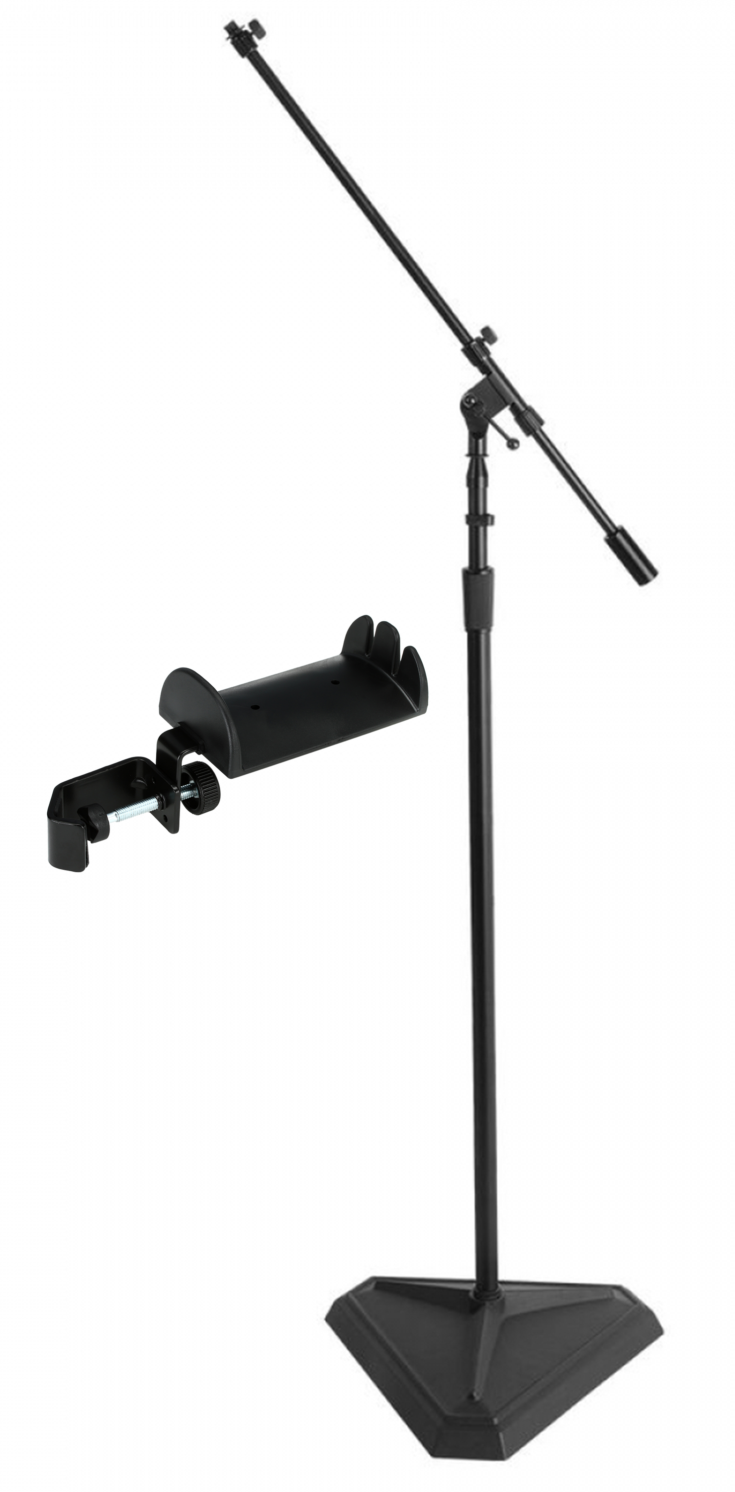 On-Stage SMS7630B Hex Base Studio Boom Microphone Stand with Headphones ...
