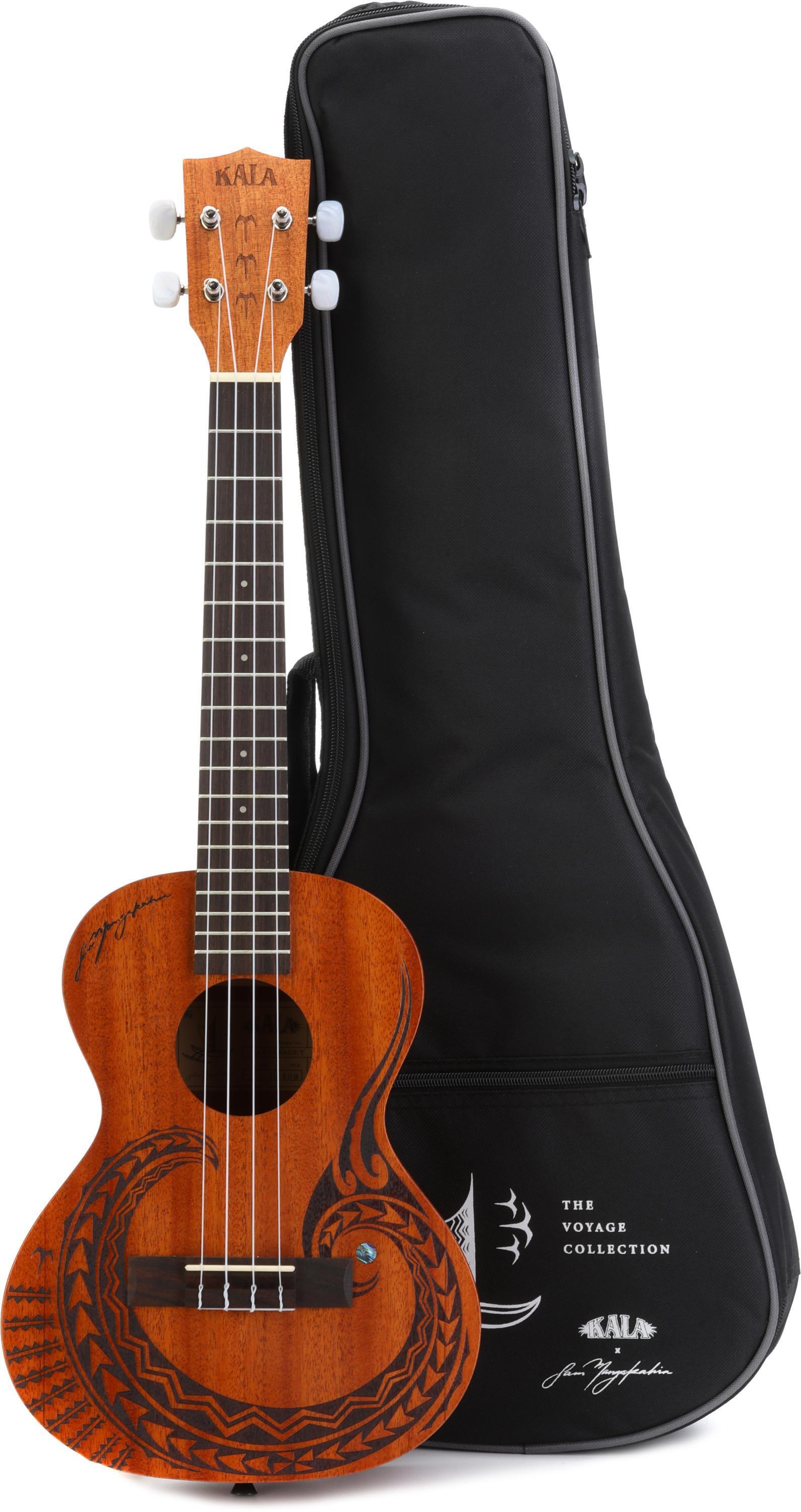 Kala Voyage Collection Courage Tenor Ukulele - Natural with Maori ...