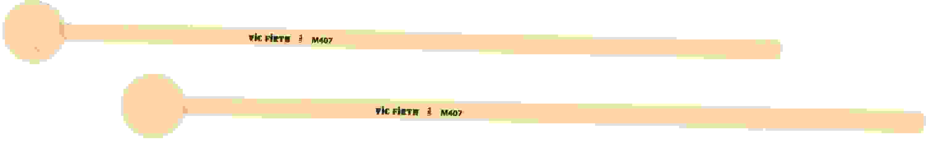 Vic Firth M407 Articulate Series Keyboard Mallets - Round Soft Rubber ...