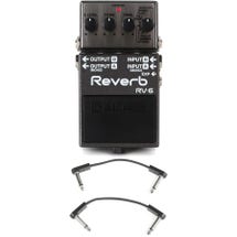 Boss RV-6 Digital Reverb Pedal with EBS Patch Cables | Sweetwater