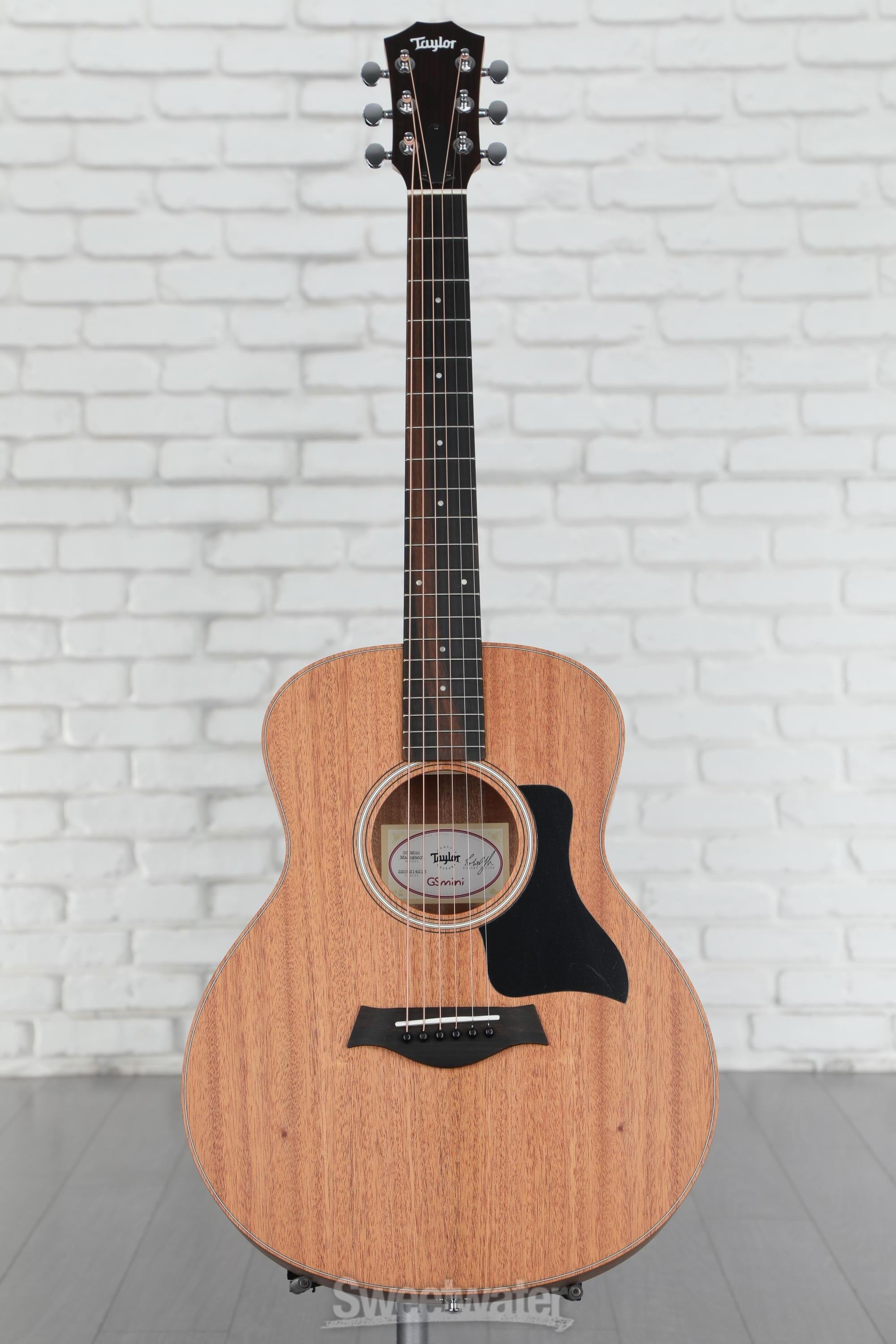 Taylor GS Mini Mahogany Acoustic Guitar - Natural with Black Pickguard ...