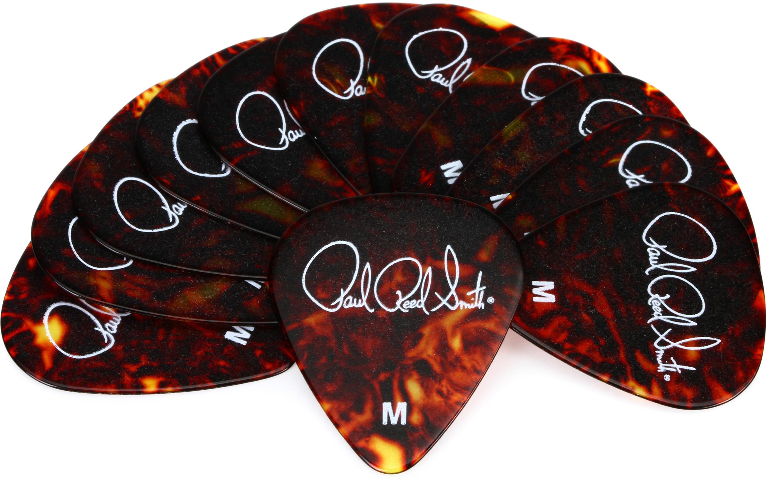 PRS Tortoise Celluloid Guitar Picks - Medium 12-Pack | Sweetwater