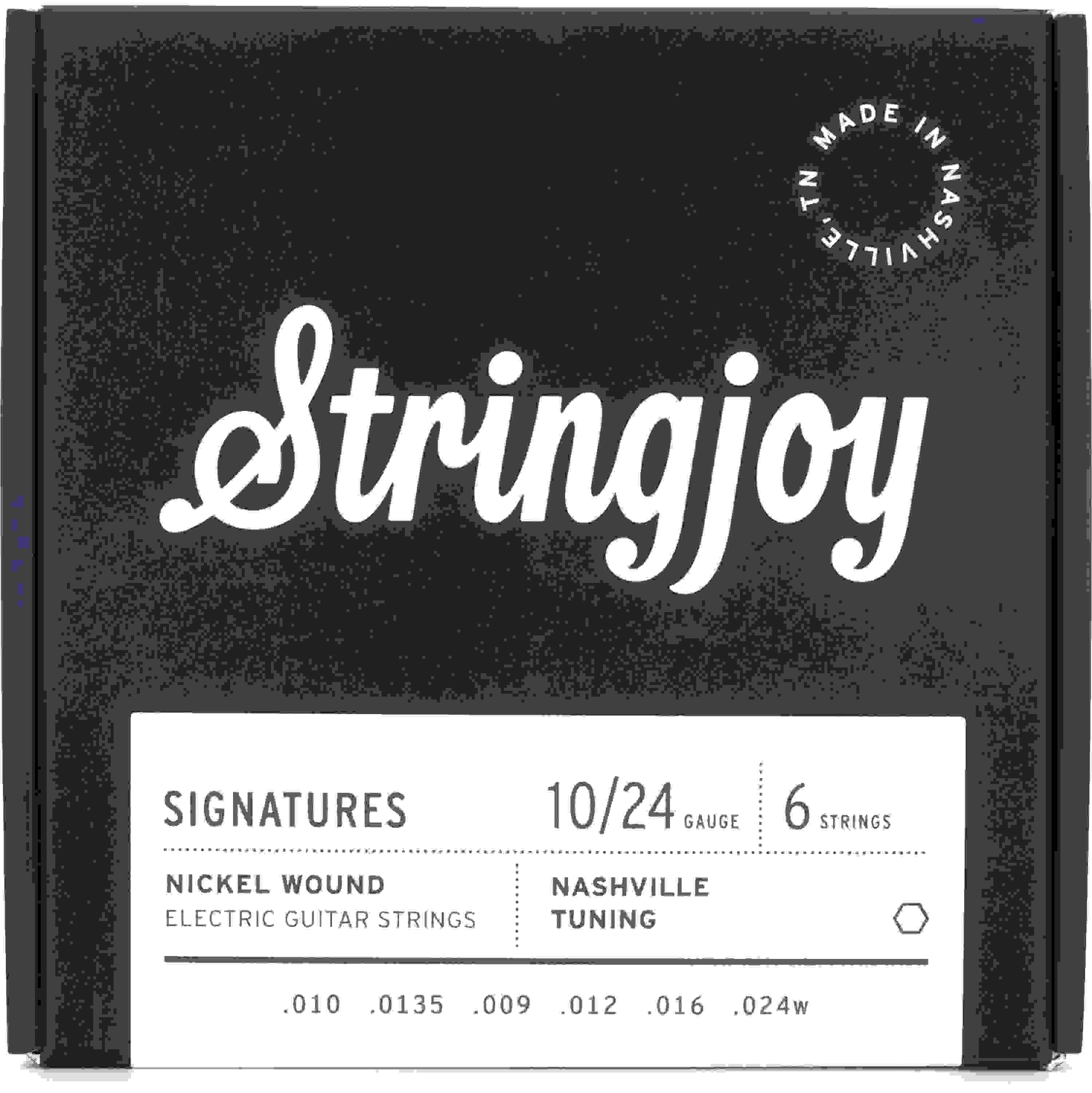 Stringjoy Signatures Nashville Tuning Electric Guitar Strings - .010 ...