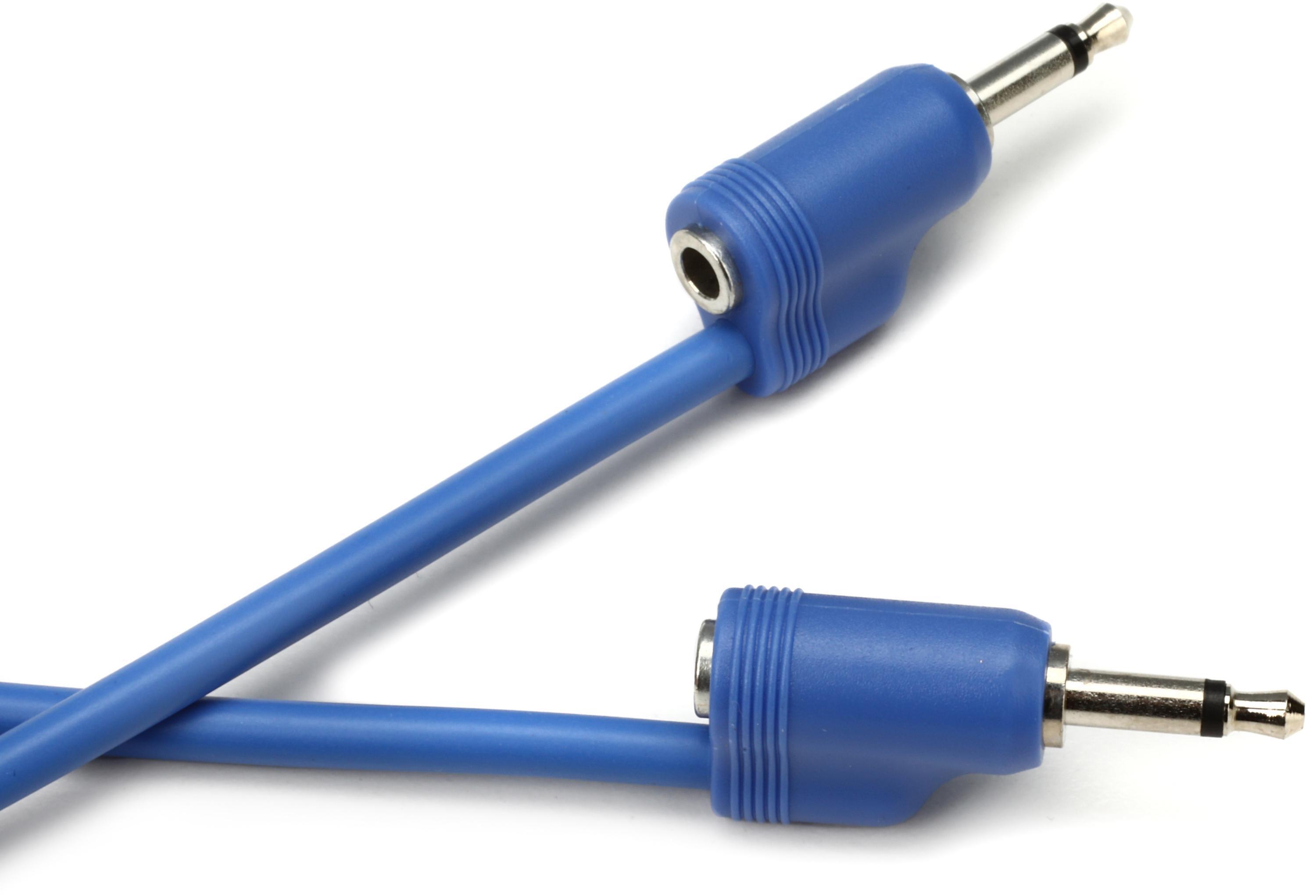 Tiptop Audio Stackcable Eurorack Patch Cable - 75cm Blue | Sweetwater