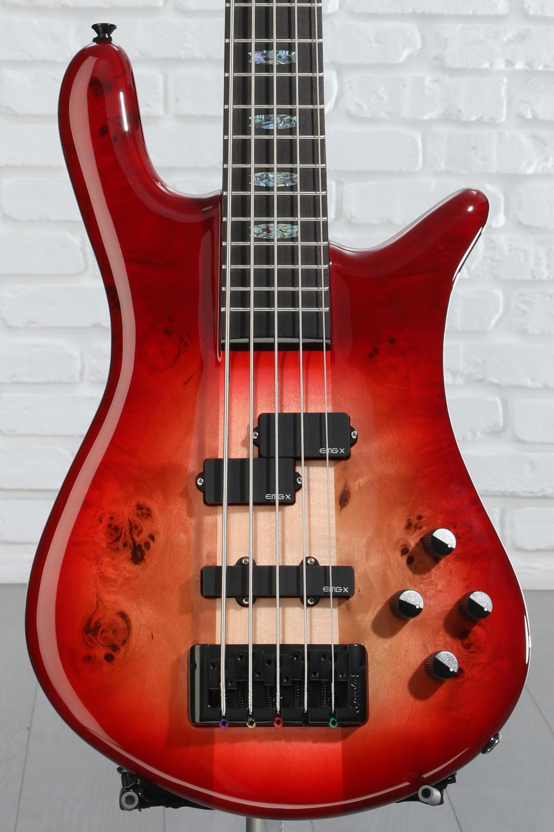Spector Euro 5 CST Electric Bass Guitar - Natural Red Burst | Sweetwater