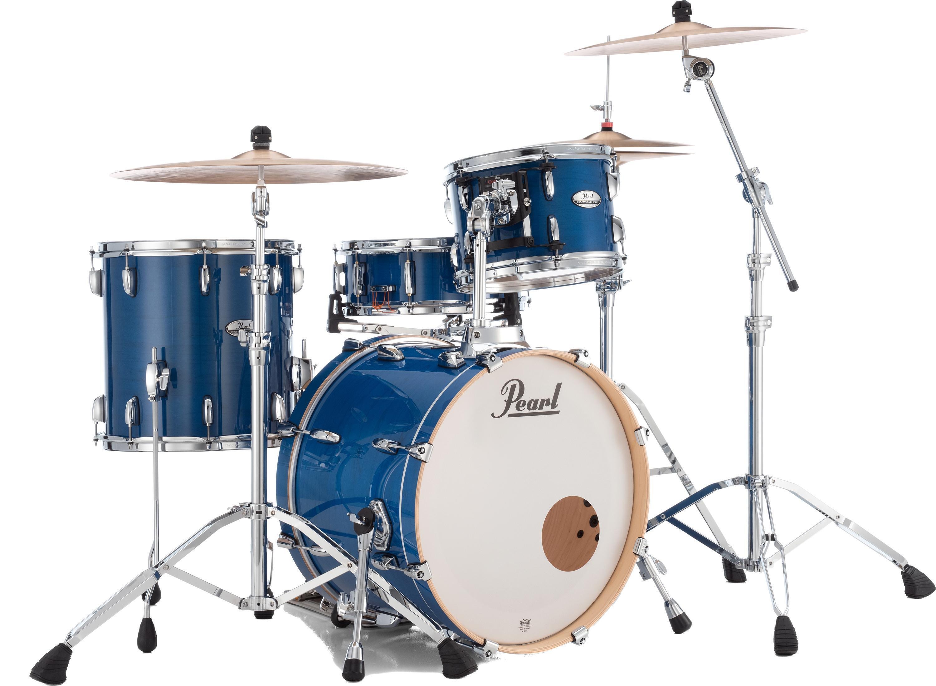 Pearl Professional Maple 3-piece Shell Pack - Sheer Blue | Sweetwater