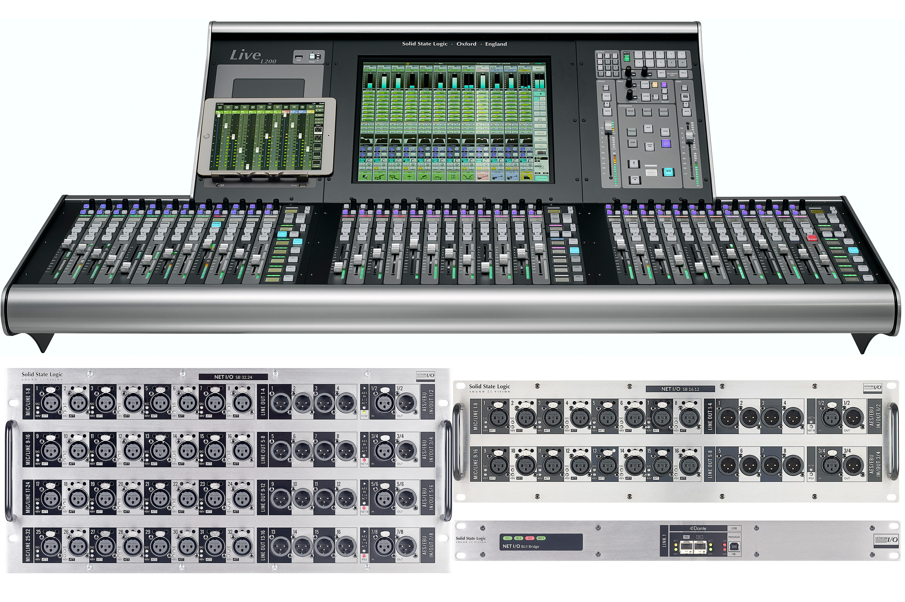 Solid State Logic L200 Plus Live Console Dante Bundle | Sweetwater