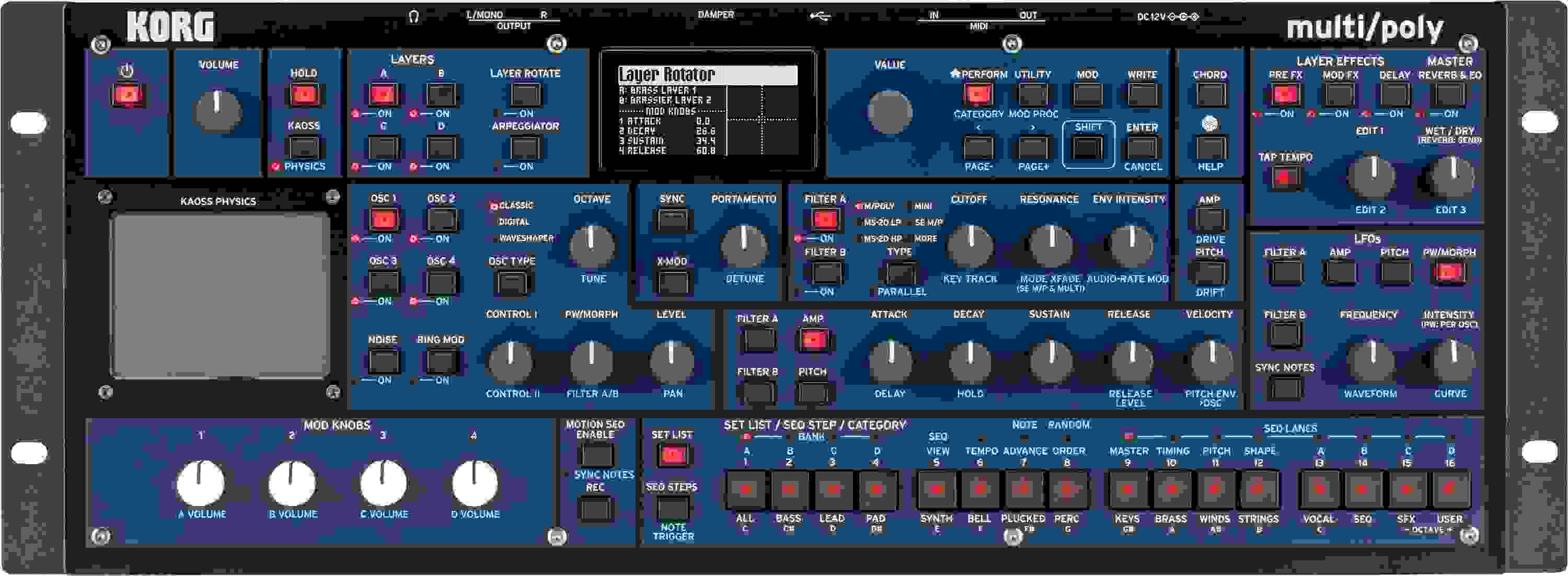 Korg Multi/Poly Analog Modeling Synthesizer Module | Sweetwater