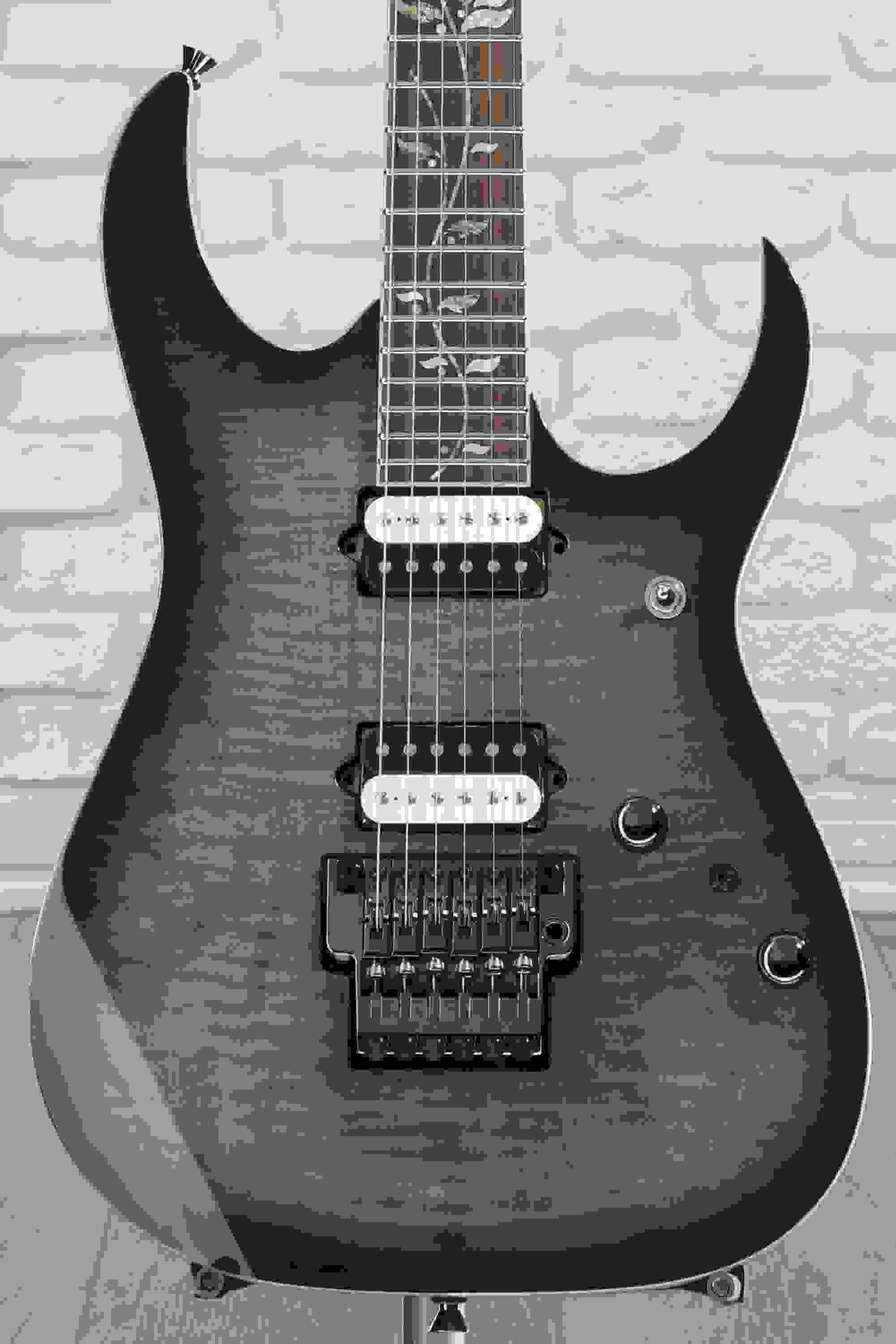 Ibanez J Custom RG8520 Electric Guitar - Black Rutile | Sweetwater