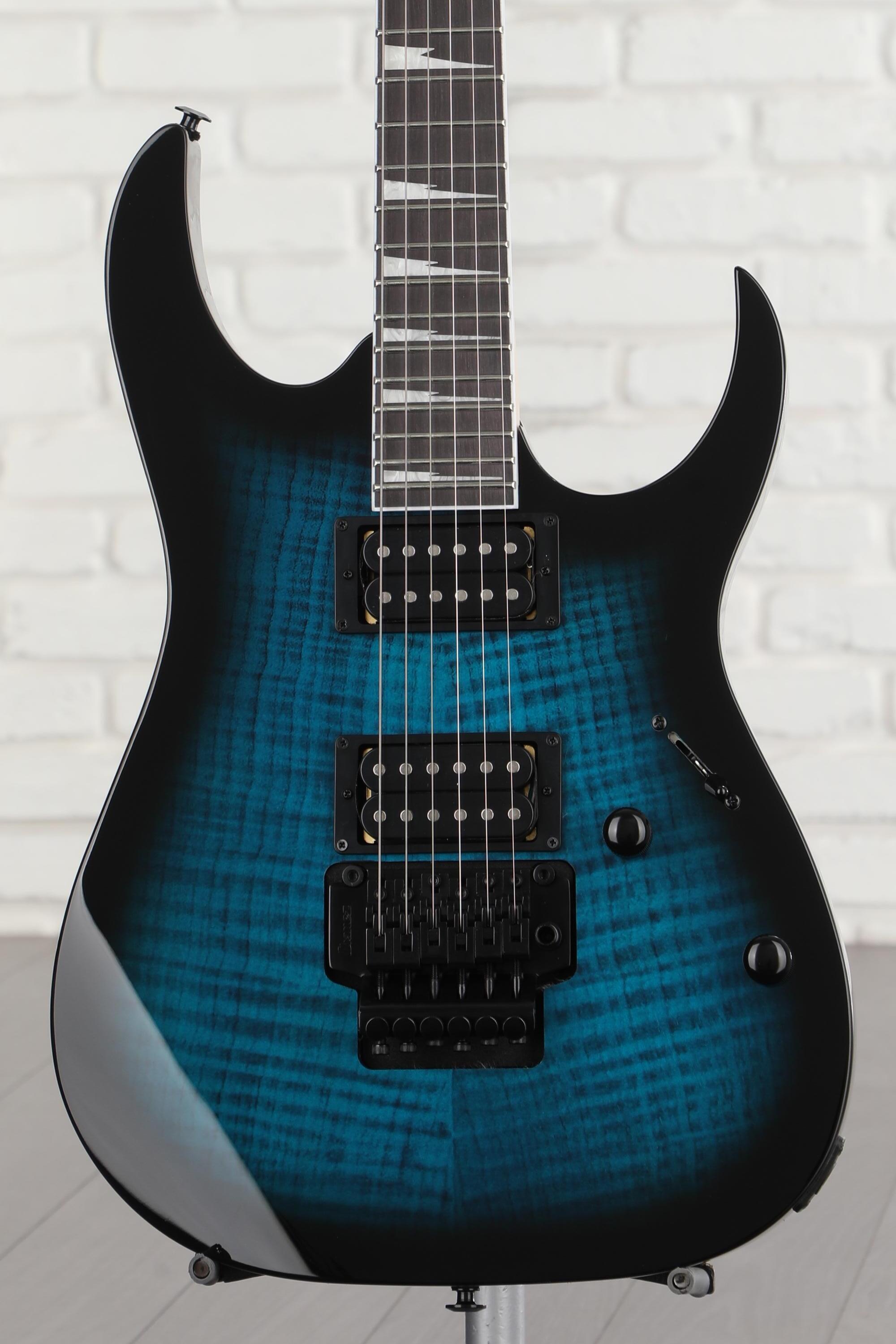Ibanez Gio RG320FAT Electric Guitar - Transparent Blue Sunburst ...