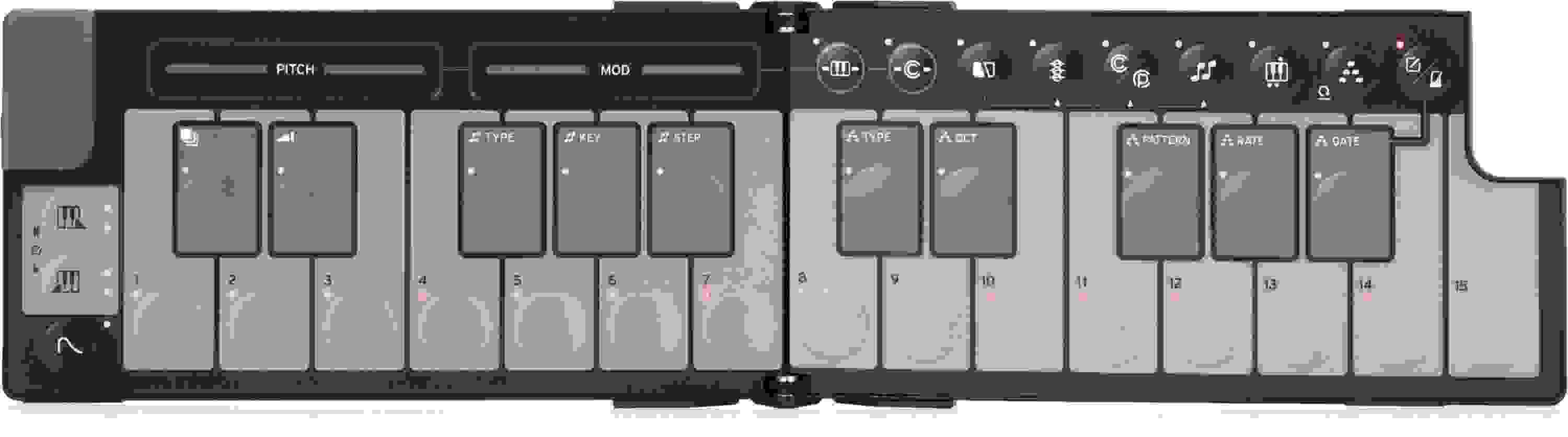 Korg nanoKEY Fold Foldable MIDI Keyboard - Black | Sweetwater