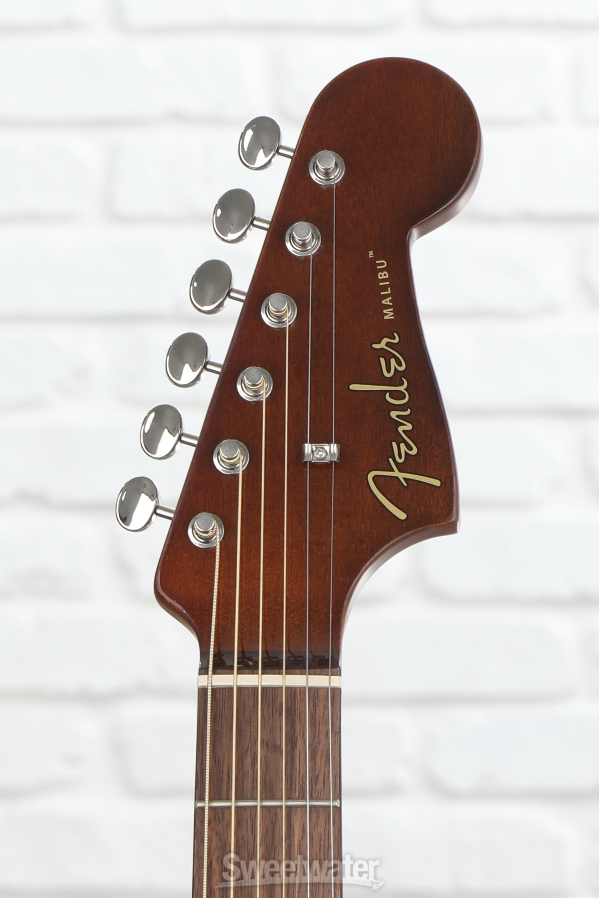 Fender Malibu Player Acoustic-Electric Guitar - Natural | Sweetwater