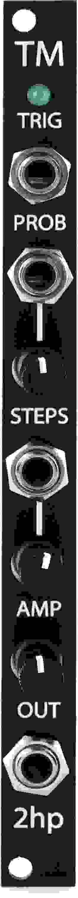 2hp Tm Eurorack Random Sequence Generator Module Black Sweetwater