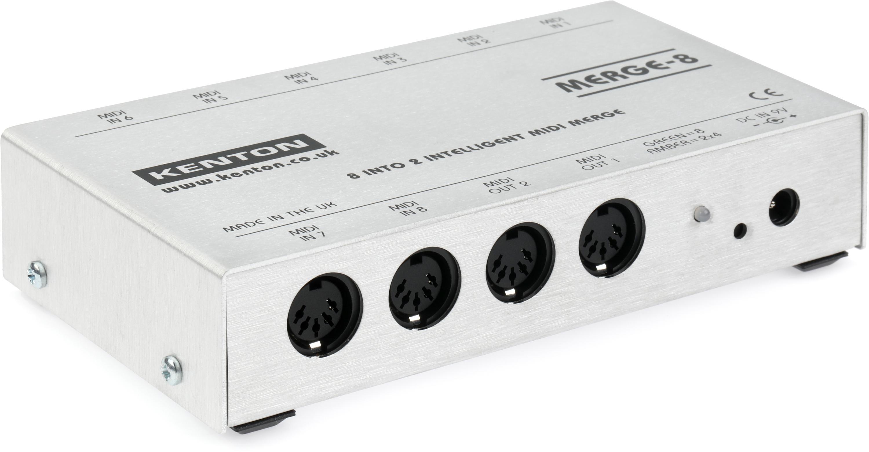 Kenton Merge-8 MIDI Merge Box | Sweetwater