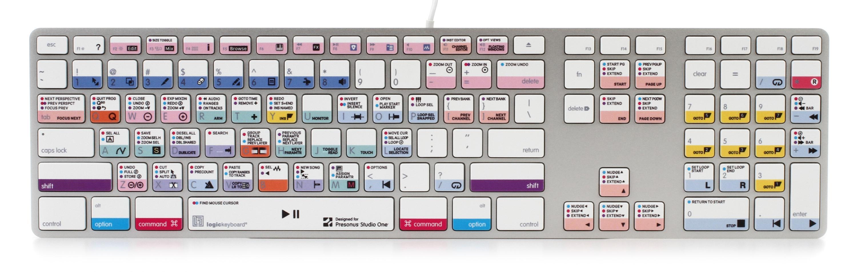 LogicKeyboard Advance Line Mac Keyboard - PreSonus Studio One | Sweetwater