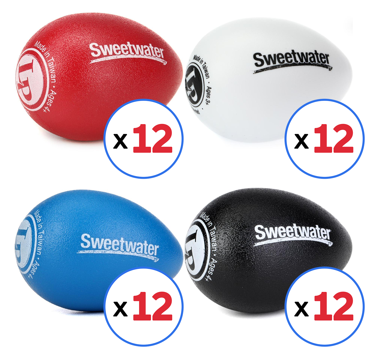 Latin Percussion Sweetwater Egg Shaker - 48 Pack