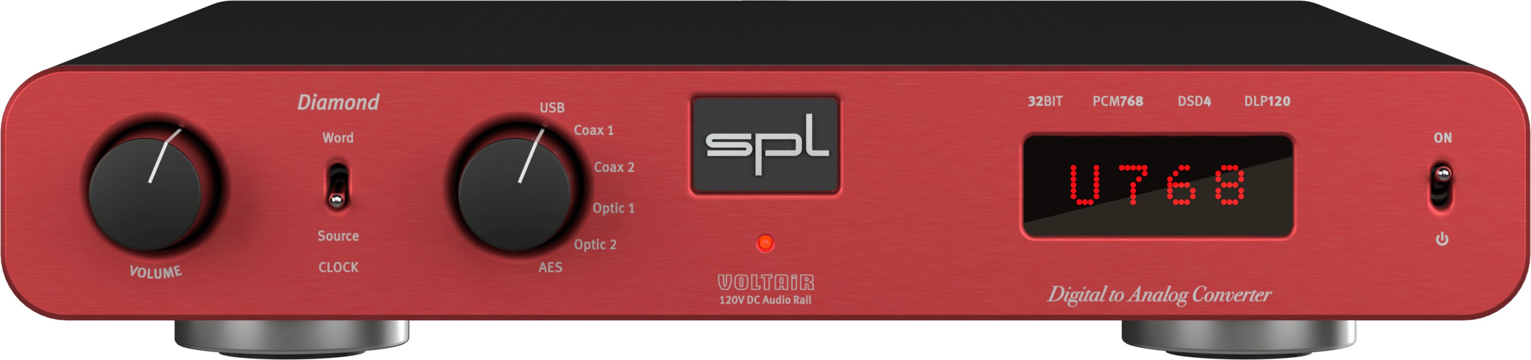 SPL Diamond DA Converter and Preamplifier - Red | Sweetwater
