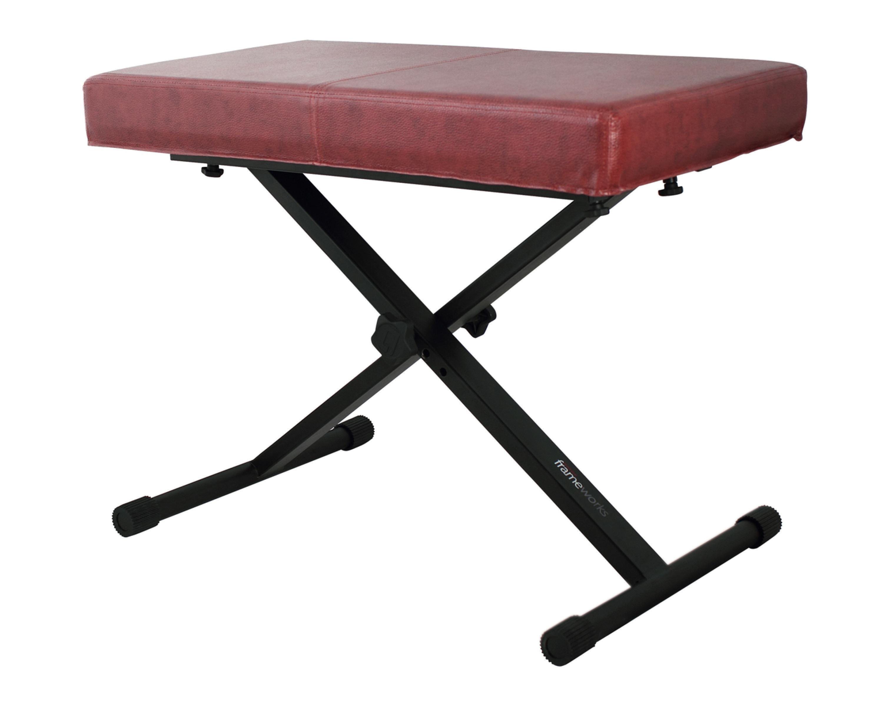 Gator GFW-KEY-BNCH-2 - Standard Brown Keyboard Bench | Sweetwater