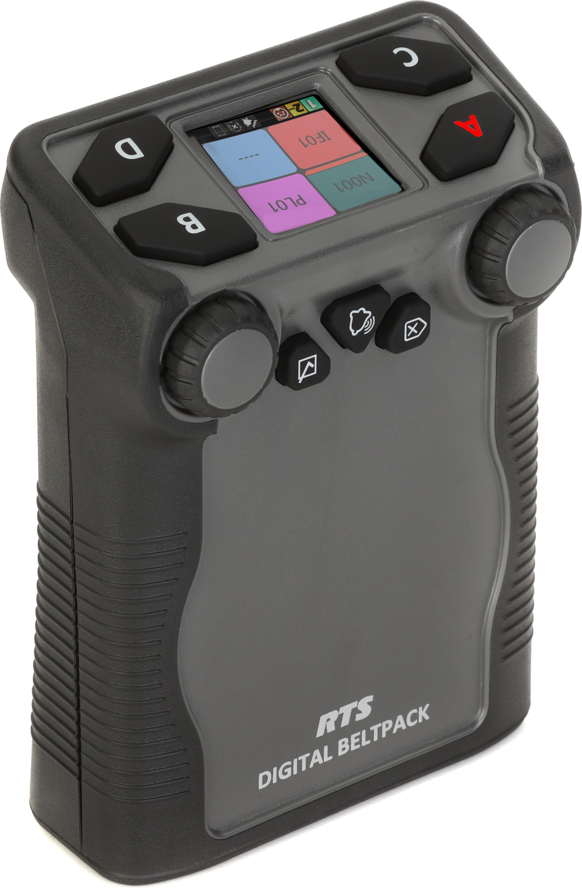 RTS DBP 4-channel Digital Wired Beltpack - 4-pin Male XLR | Sweetwater