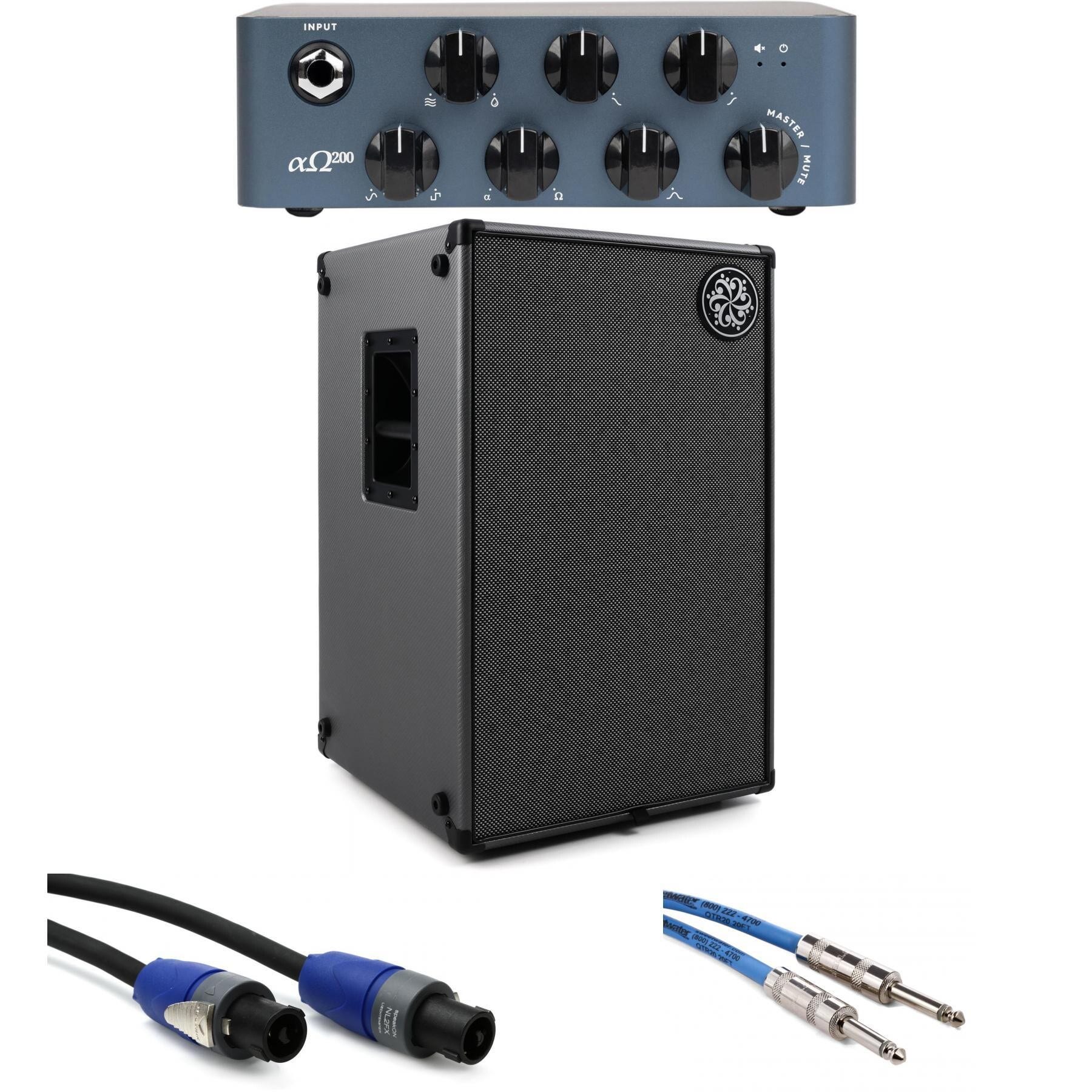 Darkglass Alpha-Omega 200 - 200-watt Bass Head and 1000-watt 2x12 ...