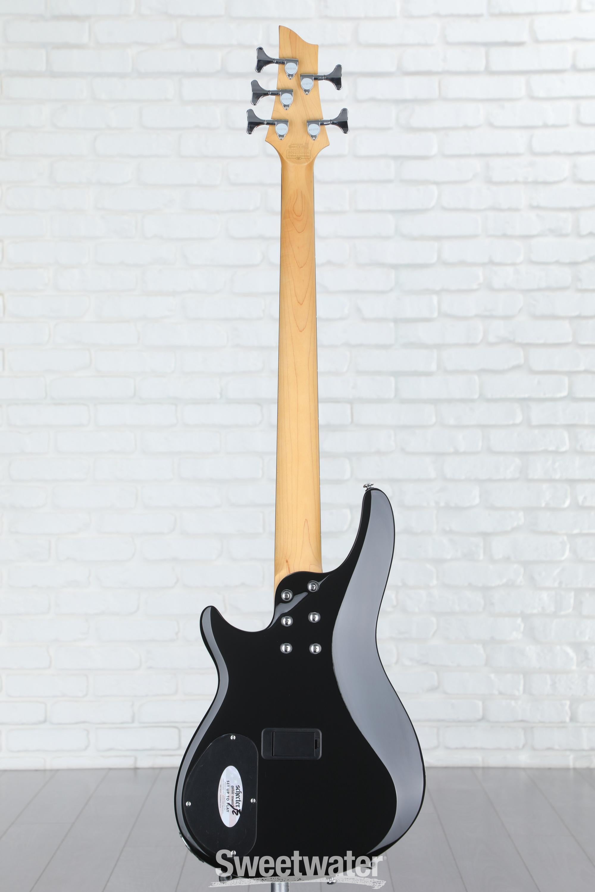 Schecter C-5 Plus 5-string Bass Guitar - See-Thru Cherry Burst | Sweetwater