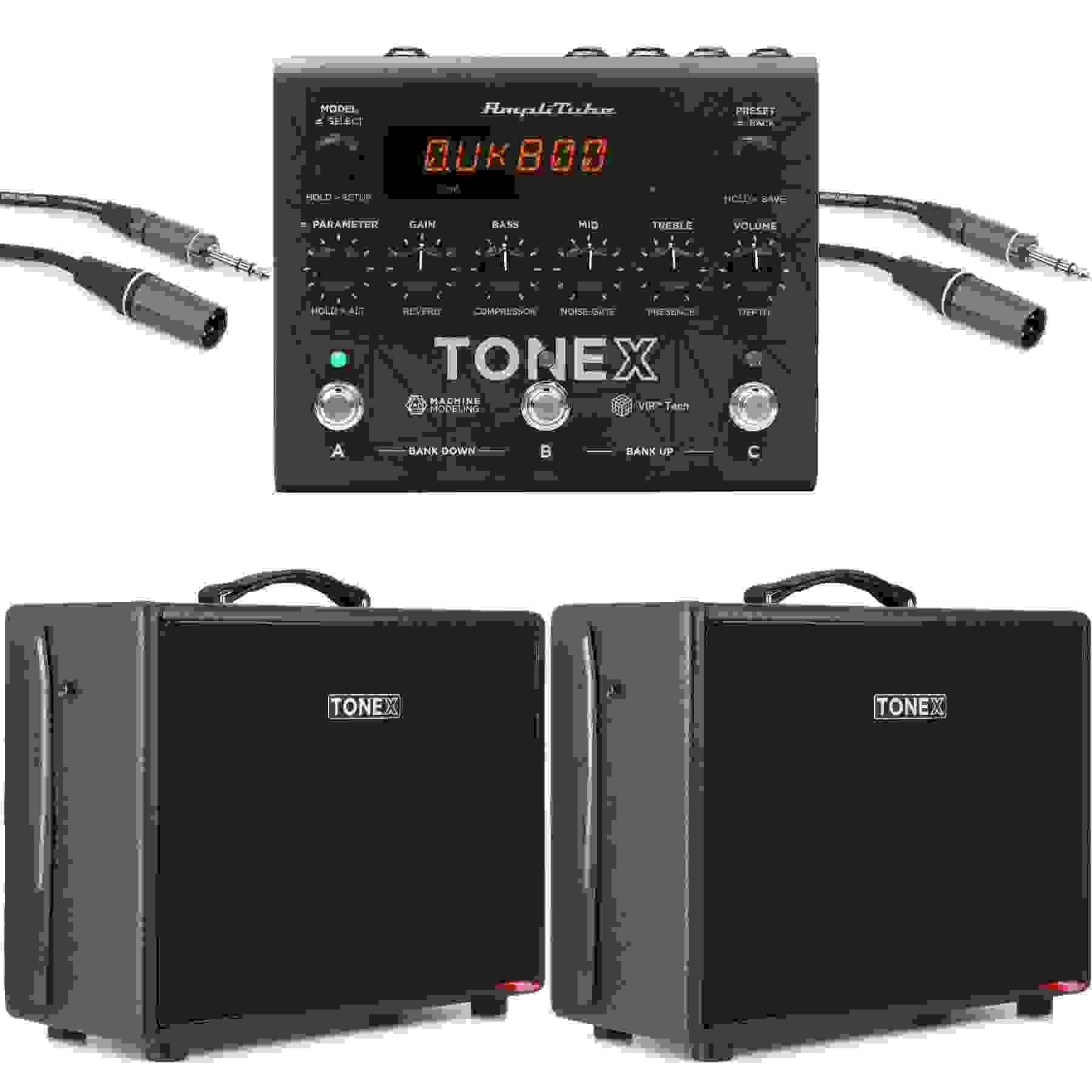 IK Multimedia TONEX Pedal Amplifier/Cabinet/Pedal Modeler Stereo Cabinet Bundle | Sweetwater