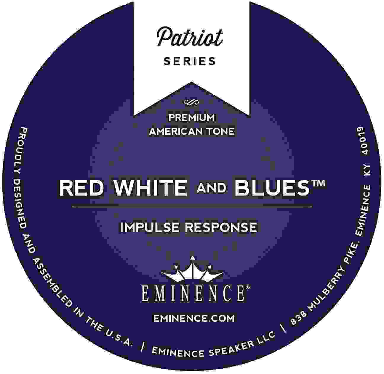 Eminence Red White and Blues Speaker Impulse Response | Sweetwater