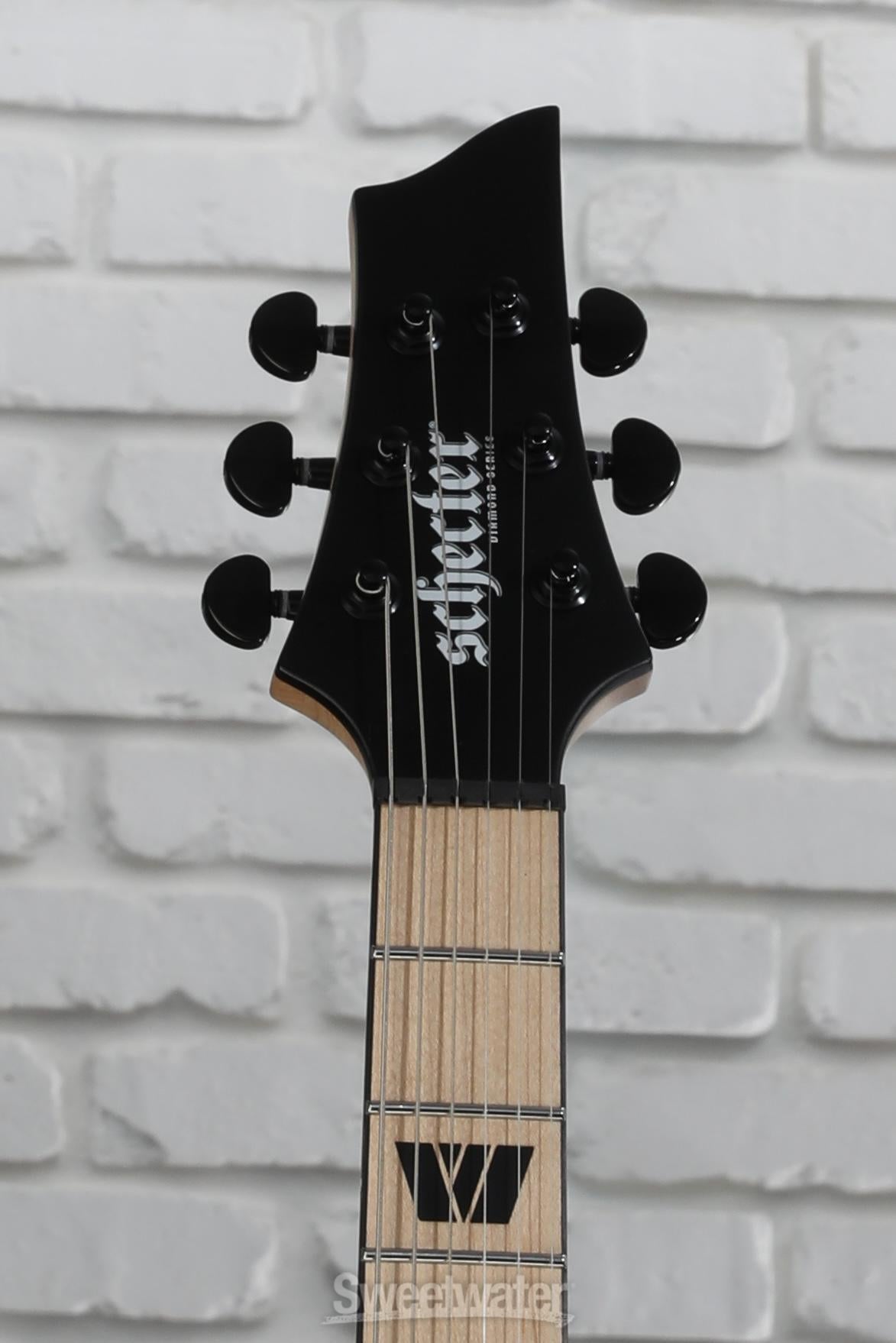 Schecter C-1 SLS Custom Electric Guitar - Satin Black | Sweetwater