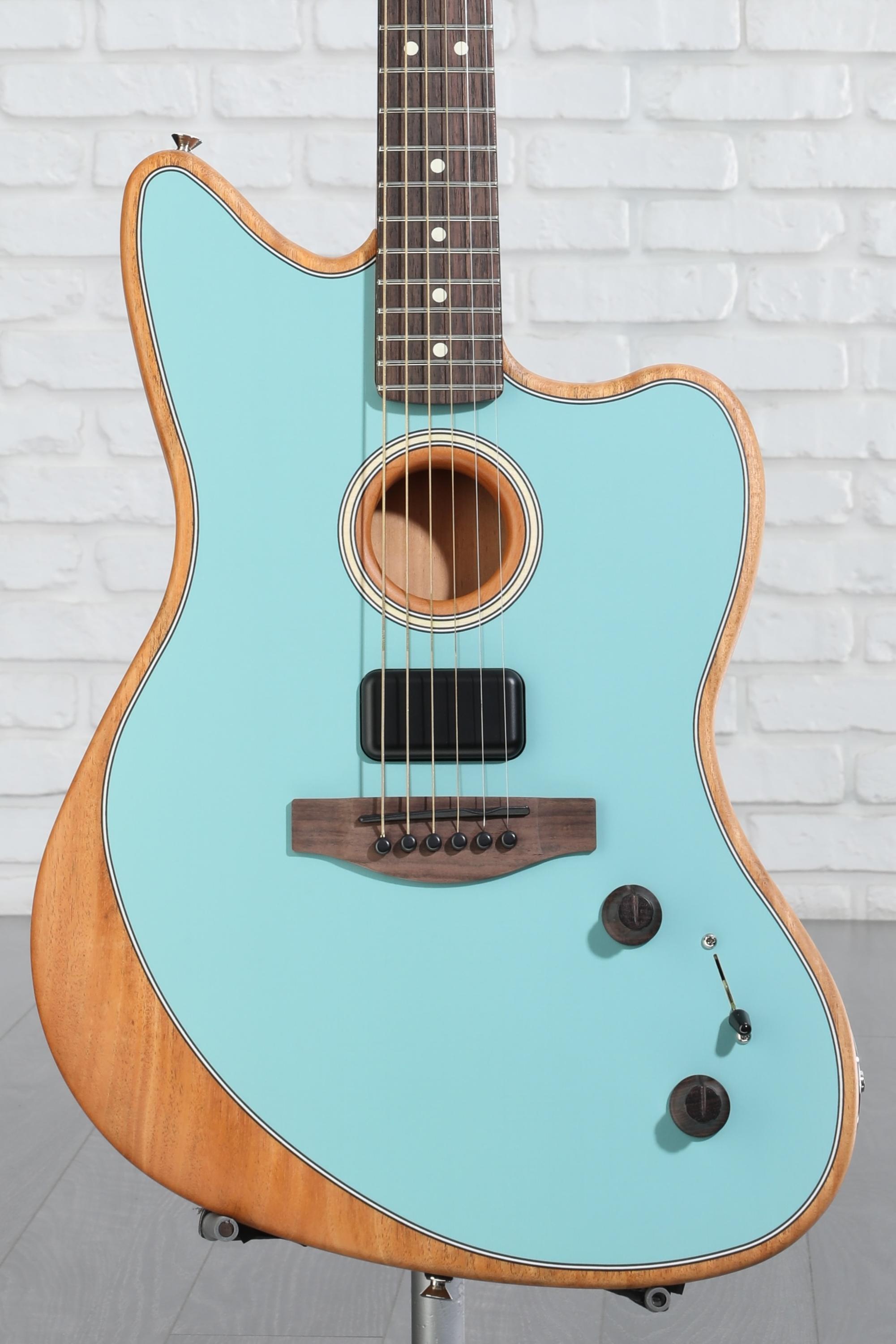 Fender Acoustasonic Player Jazzmaster Acoustic-electric Guitar - Ice ...