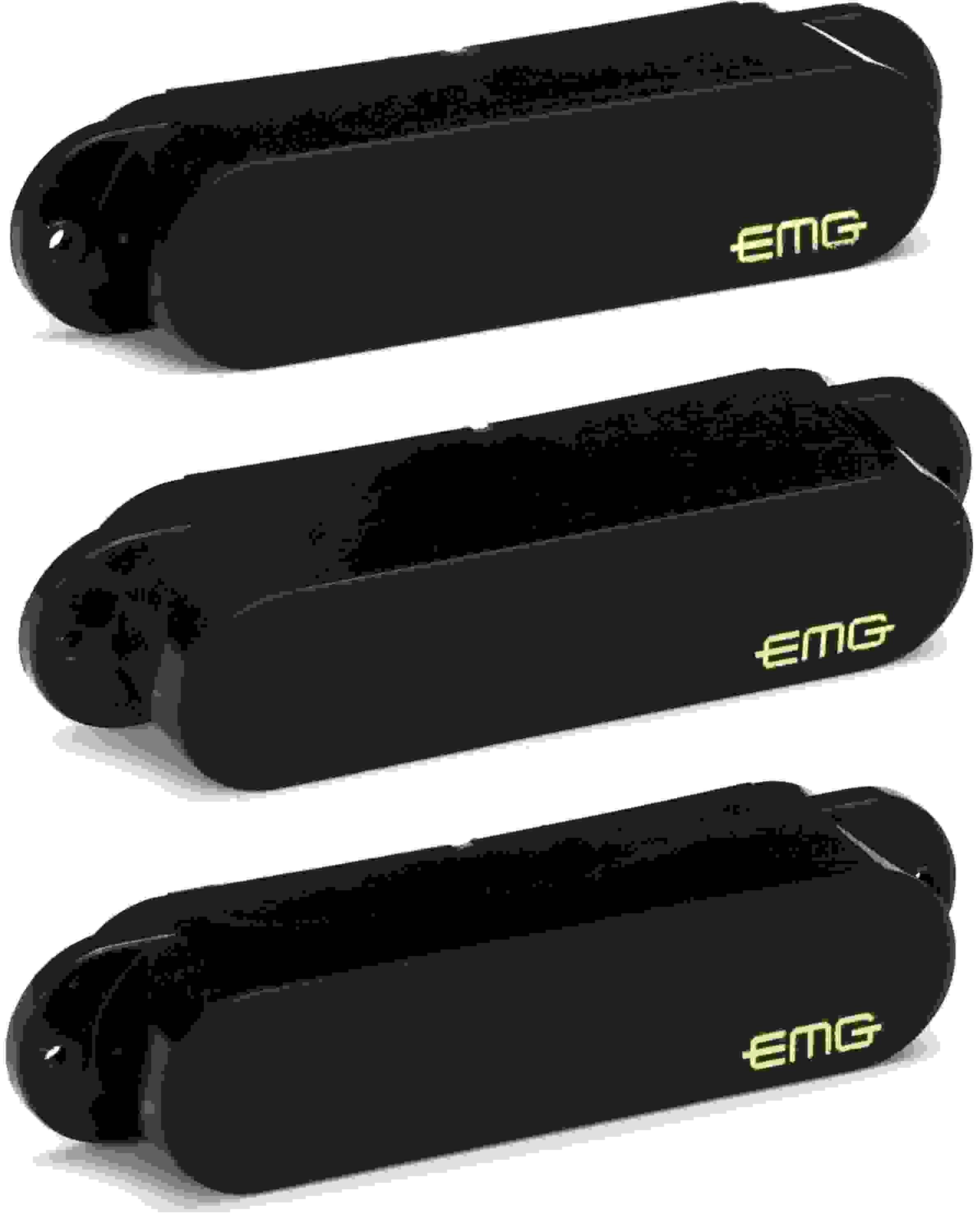 EMG SA Set Active Alnico Strat Single Coil 3-piece Pickup Set - Black ...