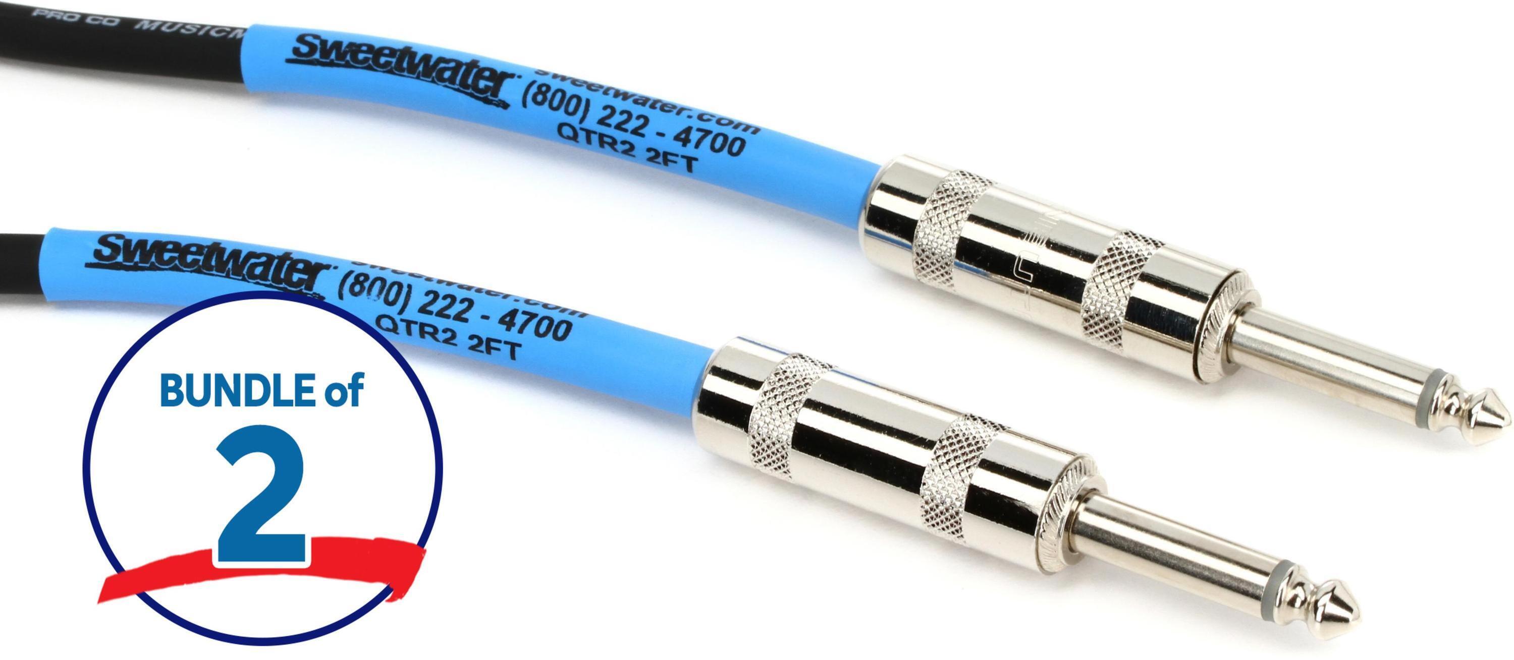 Pro Co EG-2 Excellines Straight to Straight Patch Cable (2-Pack) - 2 ...