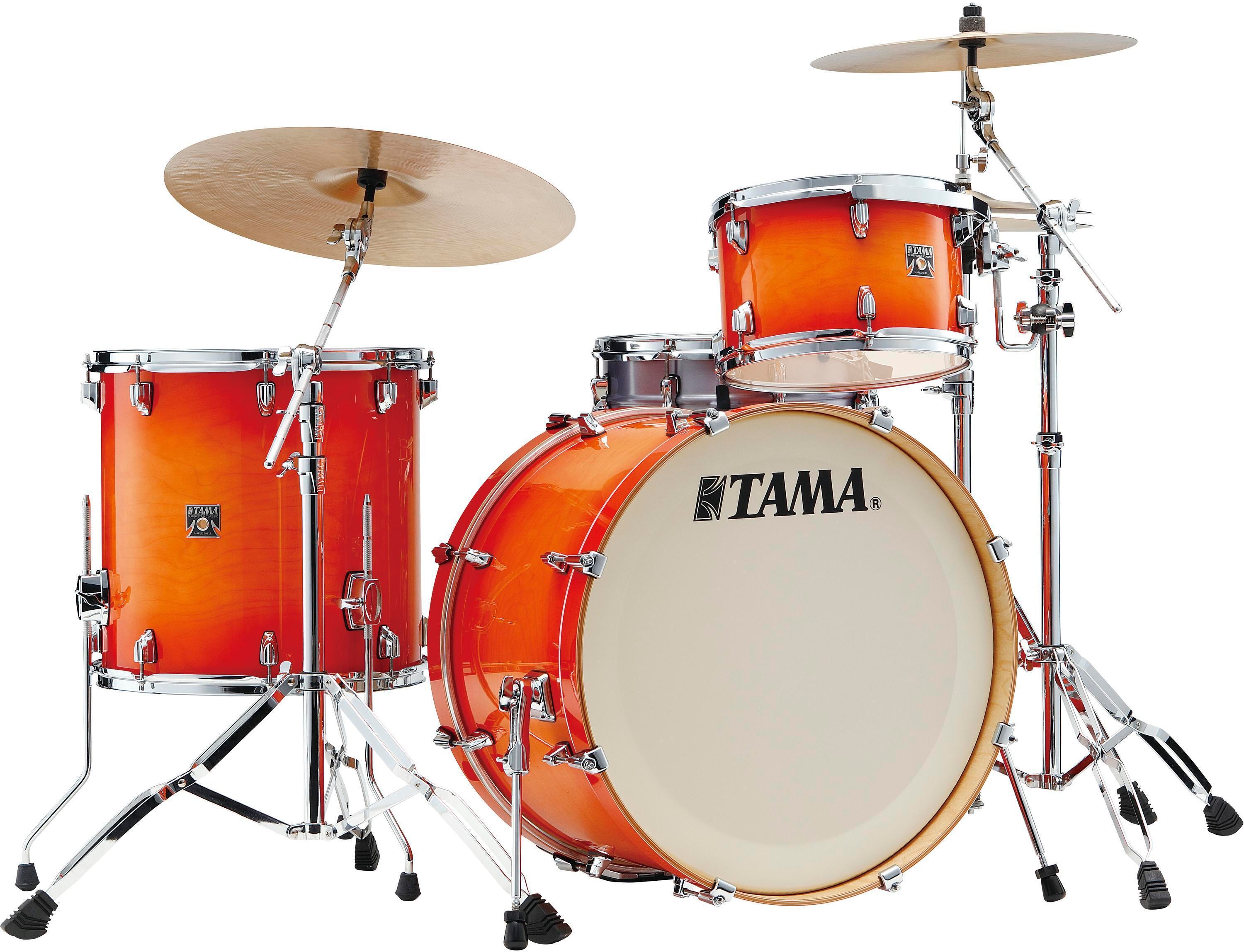 Tama Superstar Classic 3-piece Shell Pack - Tangerine Lacquer Burst ...