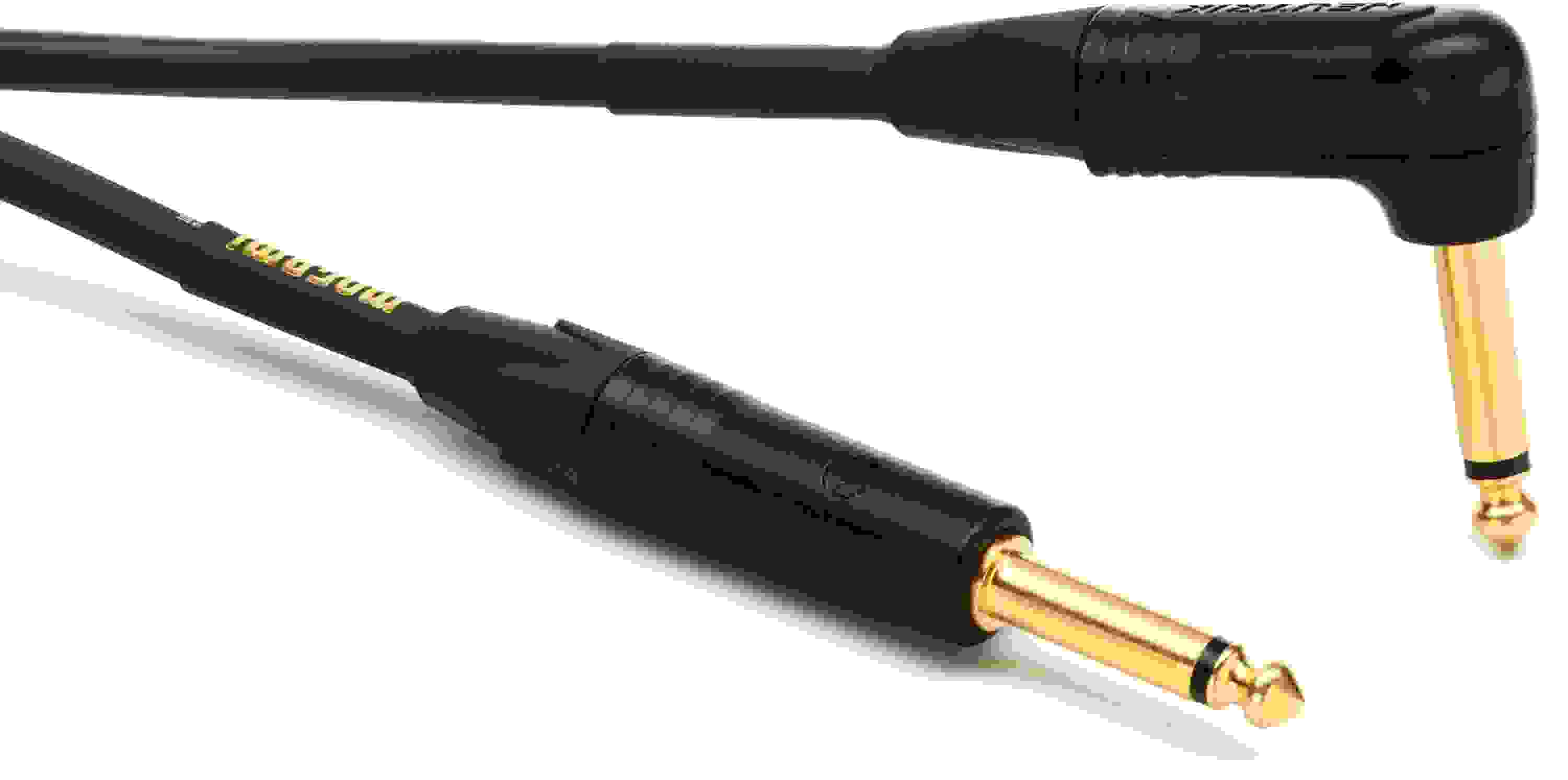 Mogami Gold Instrument 02R Straight to Right Angle Pedal Cable - 2 foot ...