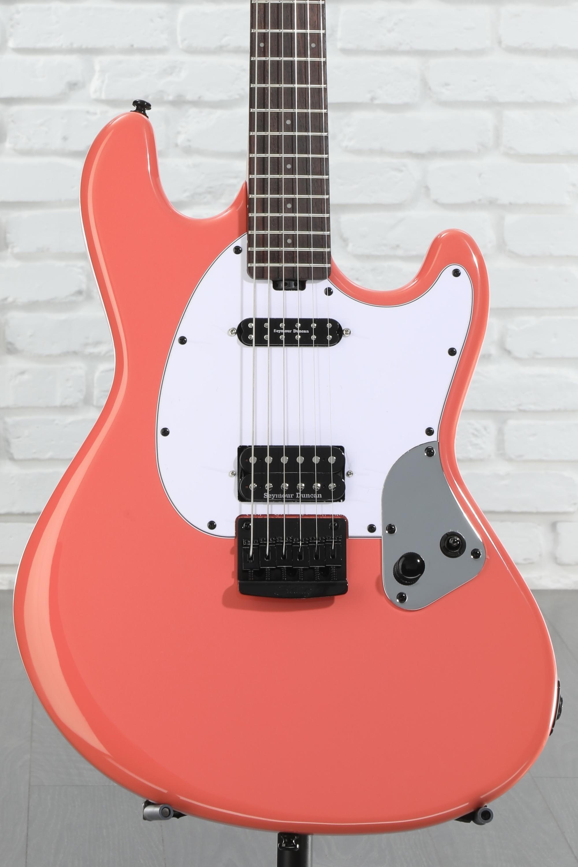 Sterling By Music Man Ryan "Fluff" Bruce Signature StingRay Electric Guitar - Rula Thumb Red ...